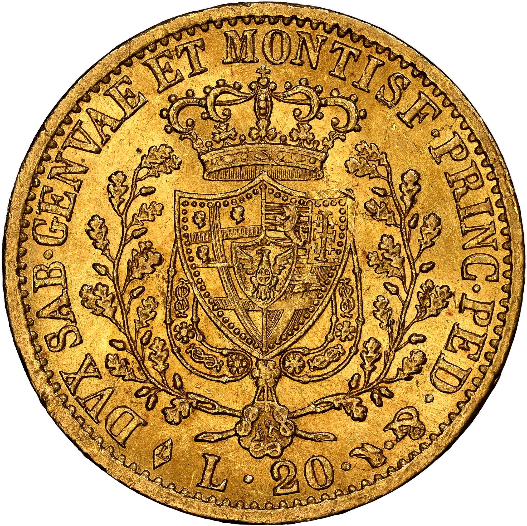 Italian States SARDINIA 20 Lire KM 118.1 Prices & Values | NGC