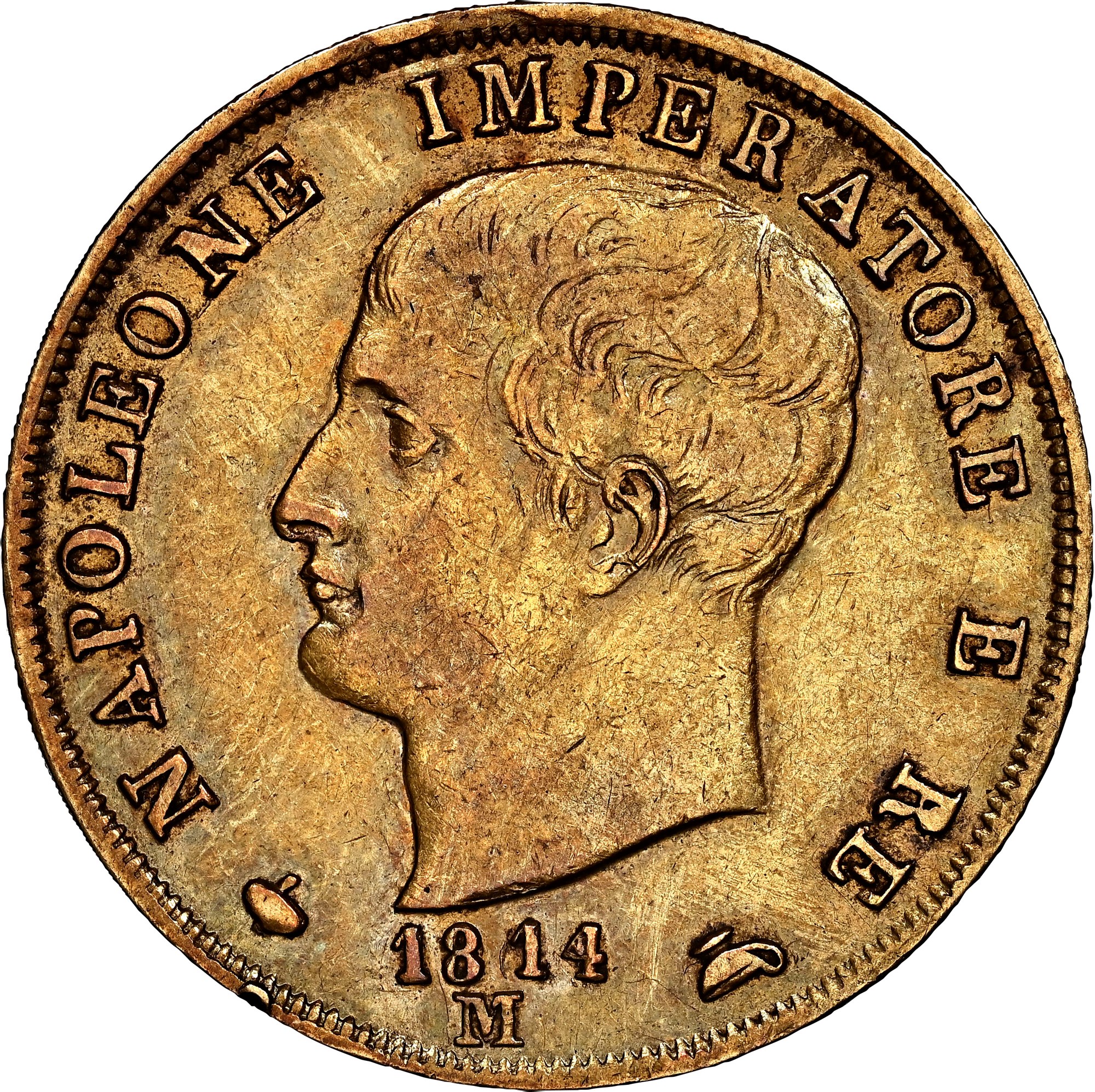 Italian States KINGDOM OF NAPOLEON 40 Lire KM 12 Prices & Values | NGC