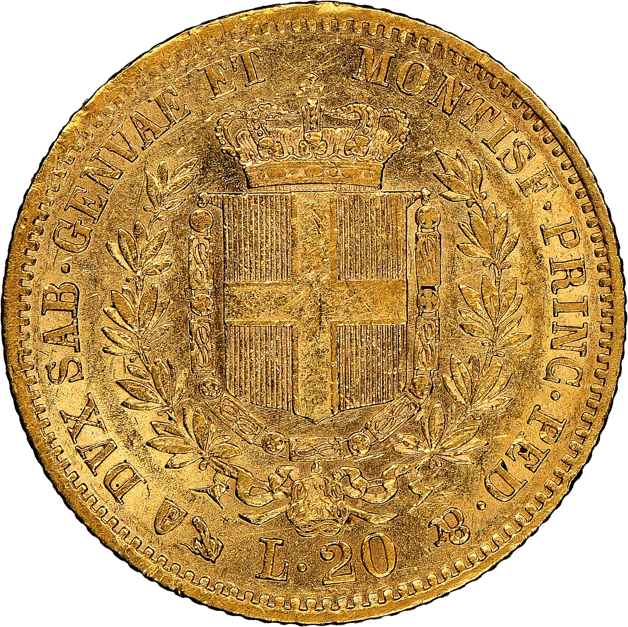 Italian States SARDINIA 20 Lire KM 146.2 Prices & Values | NGC