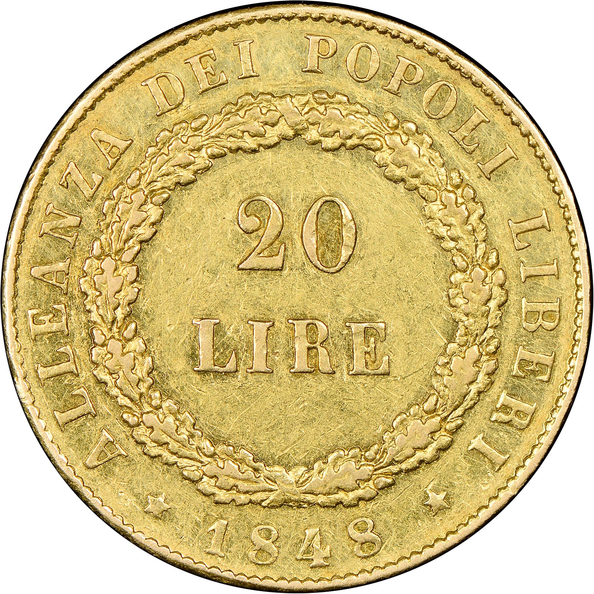 Italian States VENICE 20 Lire KM 806 Prices & Values | NGC