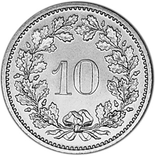 Switzerland 10 Rappen KM 27 Prices & Values | NGC