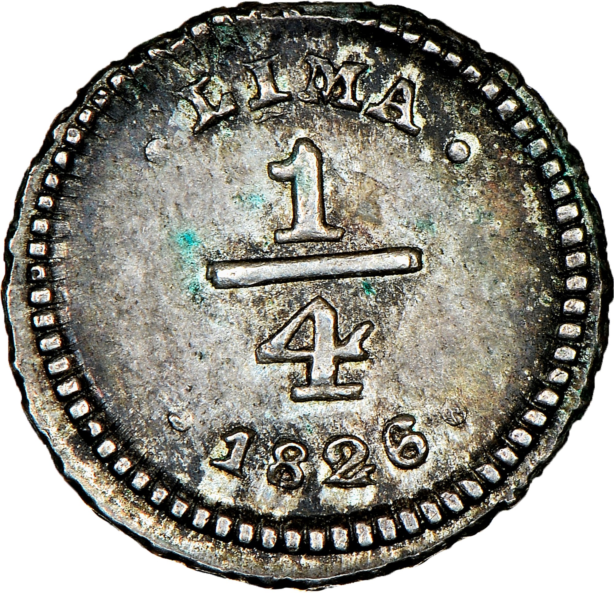 Peru 1/4 Real KM 143.1 Prices & Values | NGC