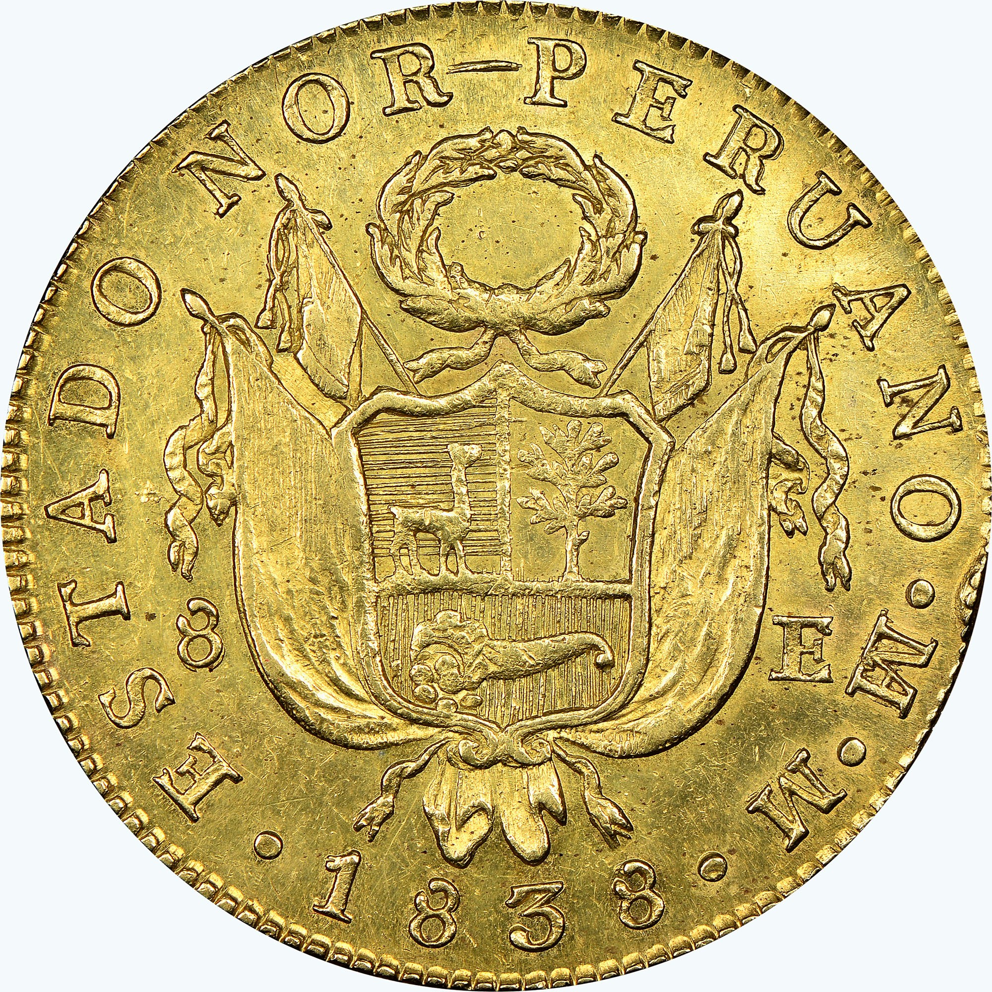 Peru NORTH PERU 8 Escudos KM 156 Prices & Values | NGC