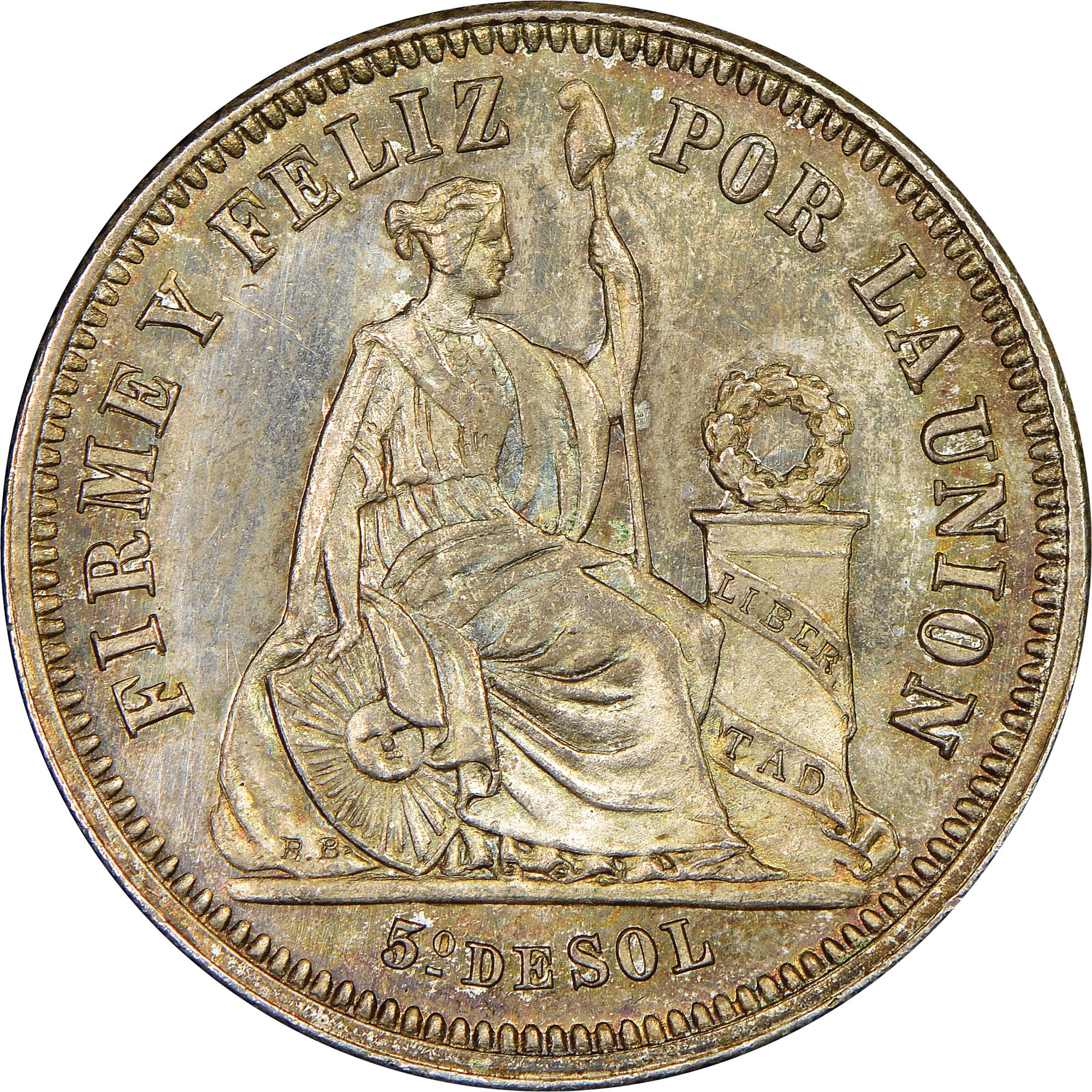 Peru 1/5 Sol KM 191 Prices & Values | NGC
