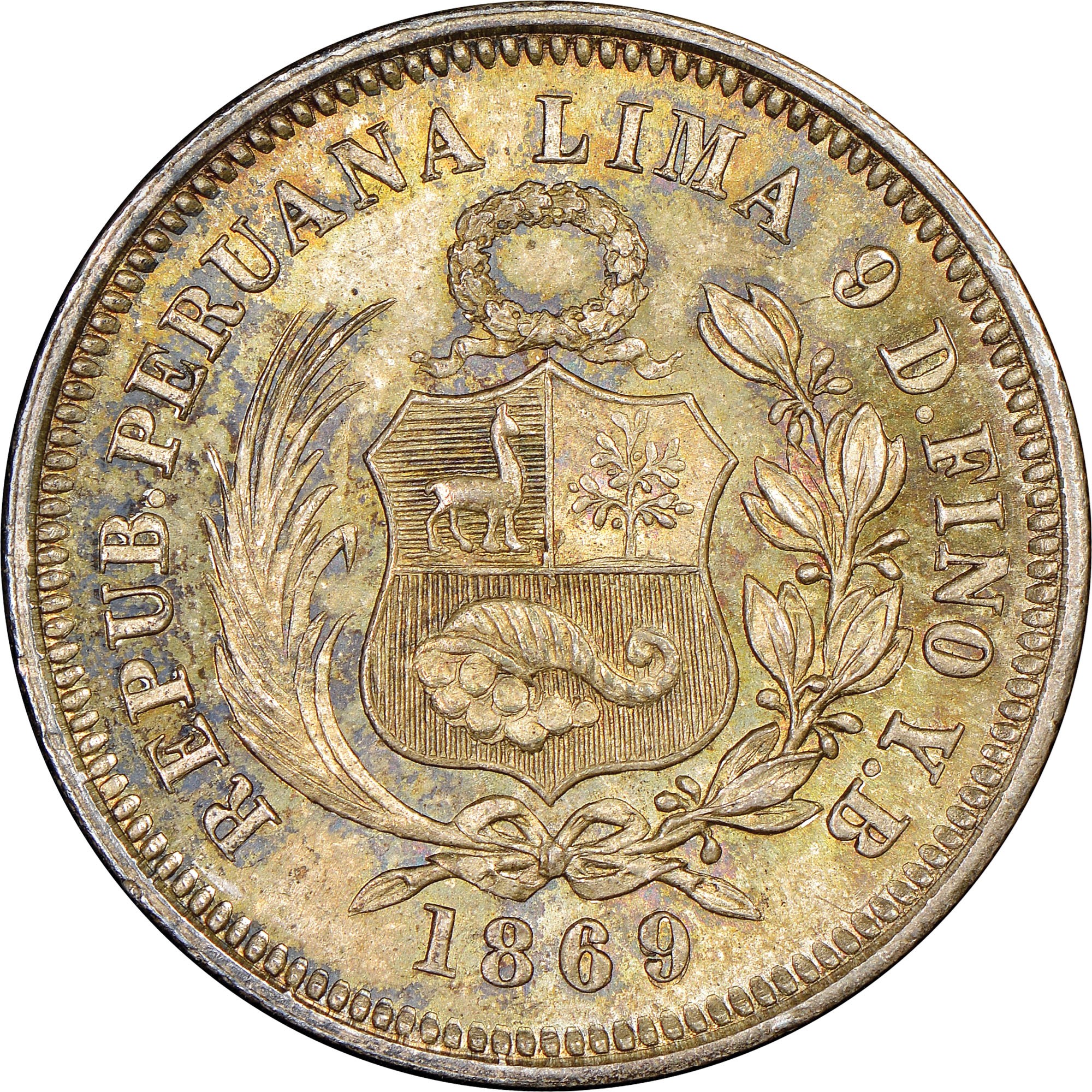 Peru 1/5 Sol KM 191 Prices & Values | NGC