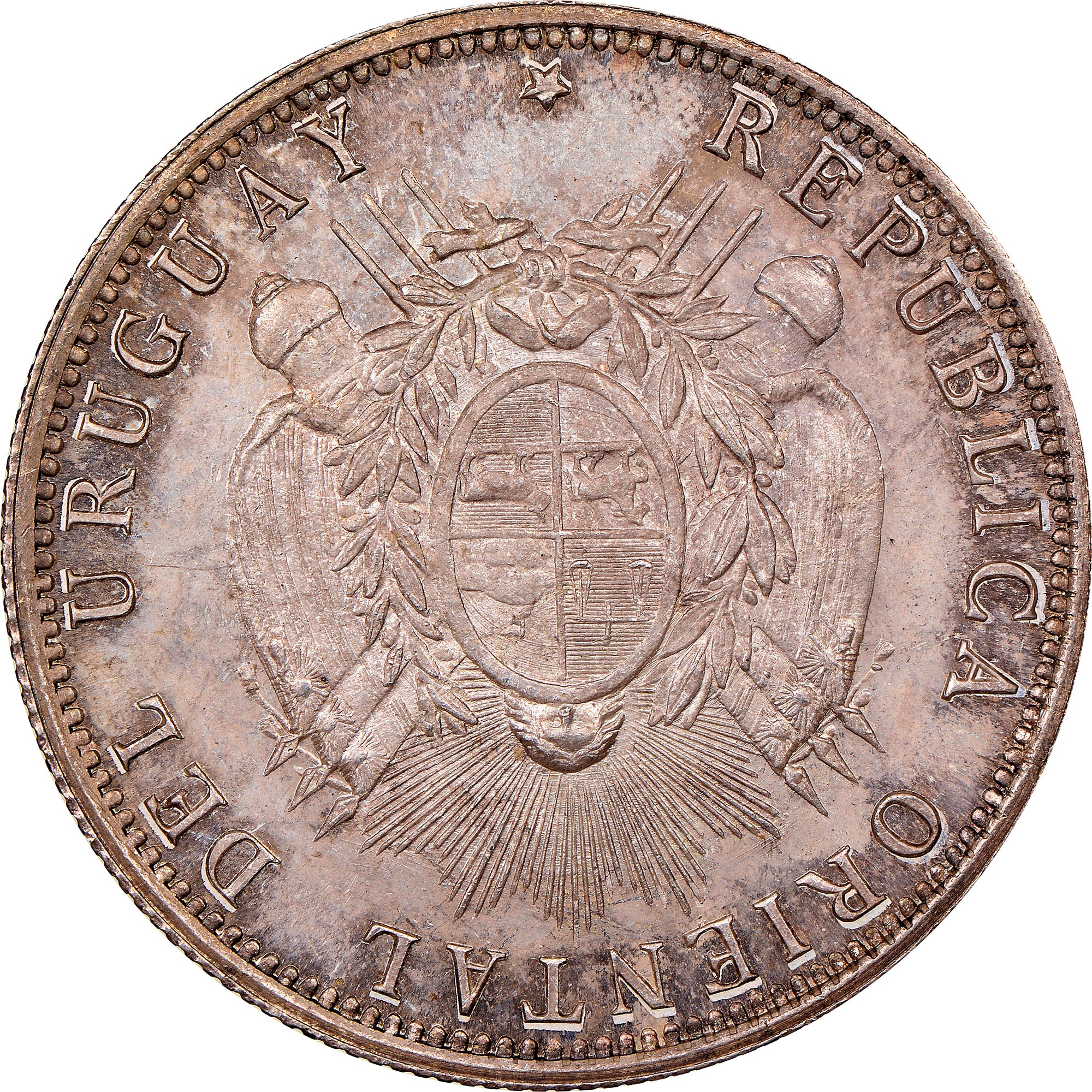 Uruguay 50 Centesimos KM 16 Prices & Values | NGC