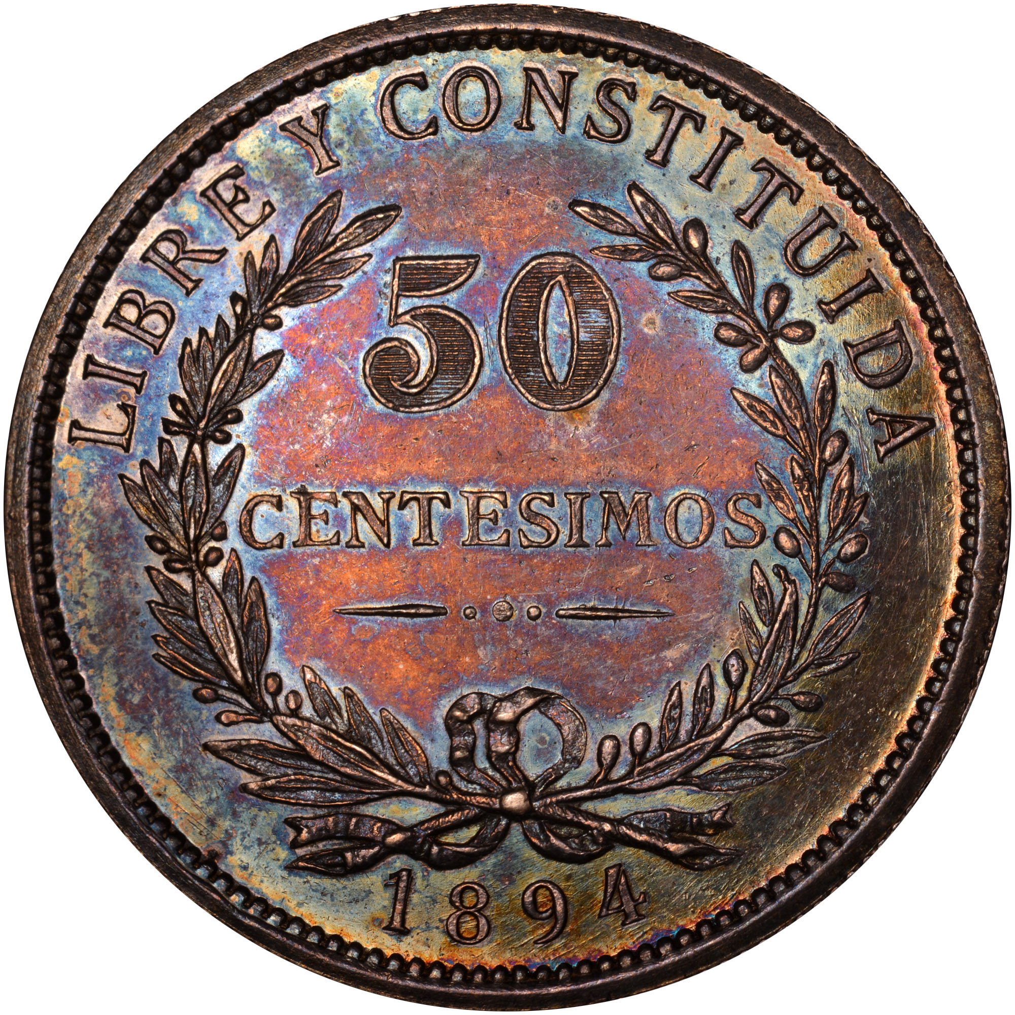 Uruguay 50 Centesimos KM 16 Prices & Values | NGC