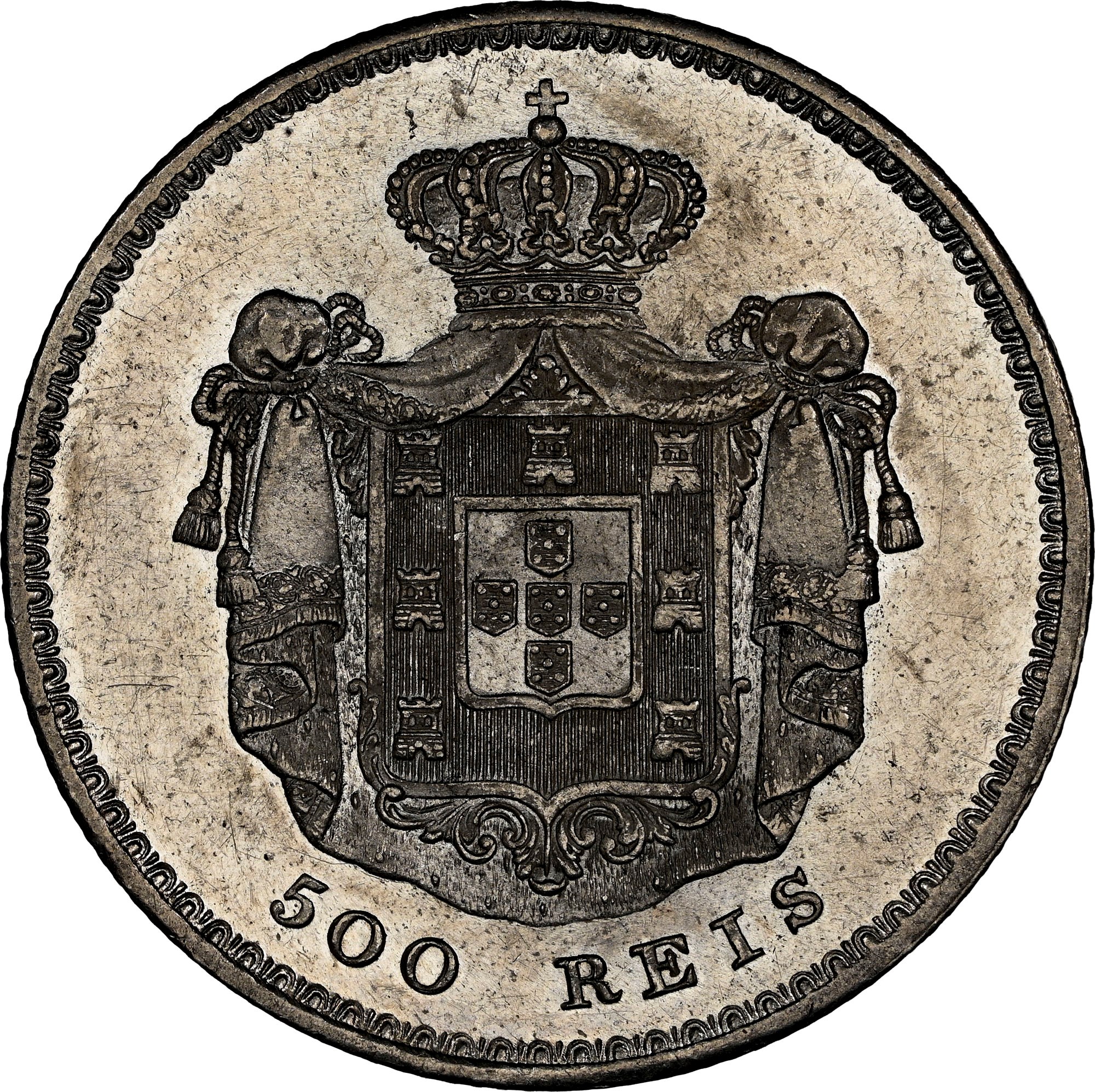 Portugal 500 Reis KM 498 Prices & Values | NGC