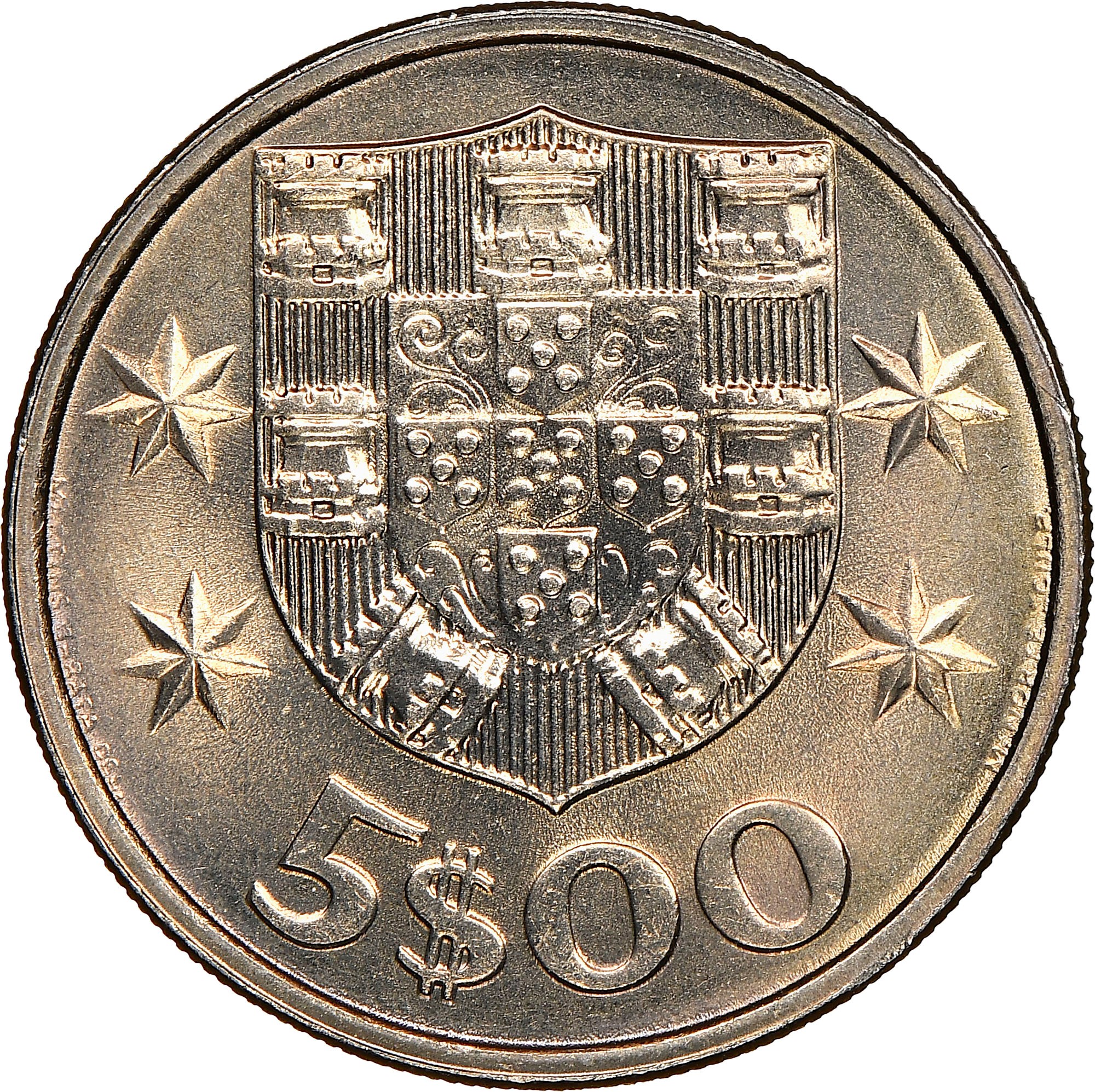 Portugal 5 Escudos KM 591 Prices & Values | NGC