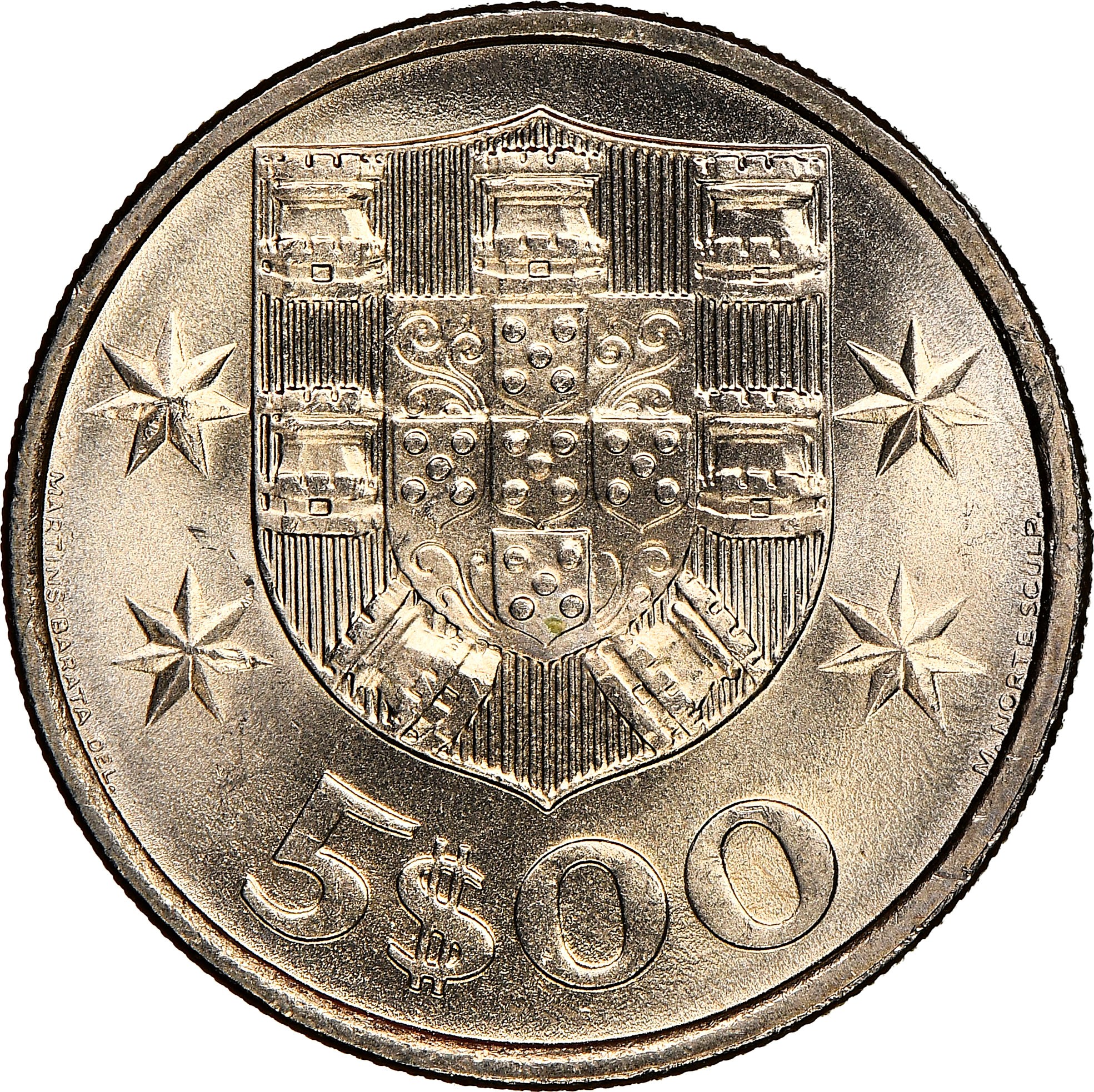 Portugal 5 Escudos KM 591 Prices & Values | NGC