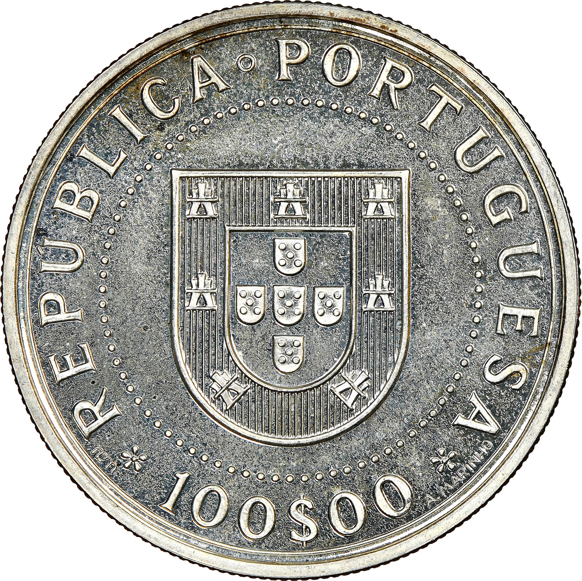 Portugal 100 Escudos KM 651a Prices & Values | NGC