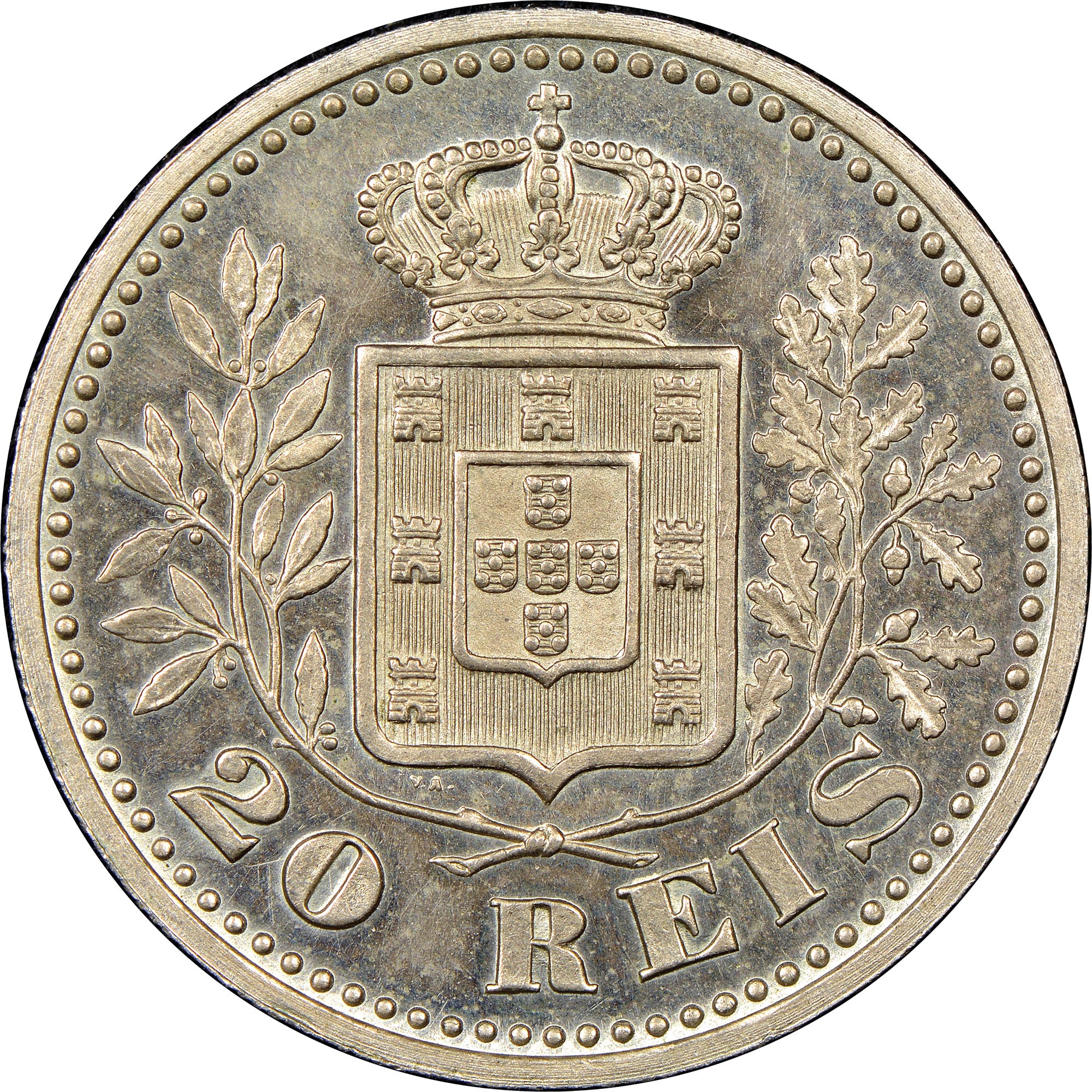 Portugal 20 Reis KM Pn203 Prices & Values | NGC