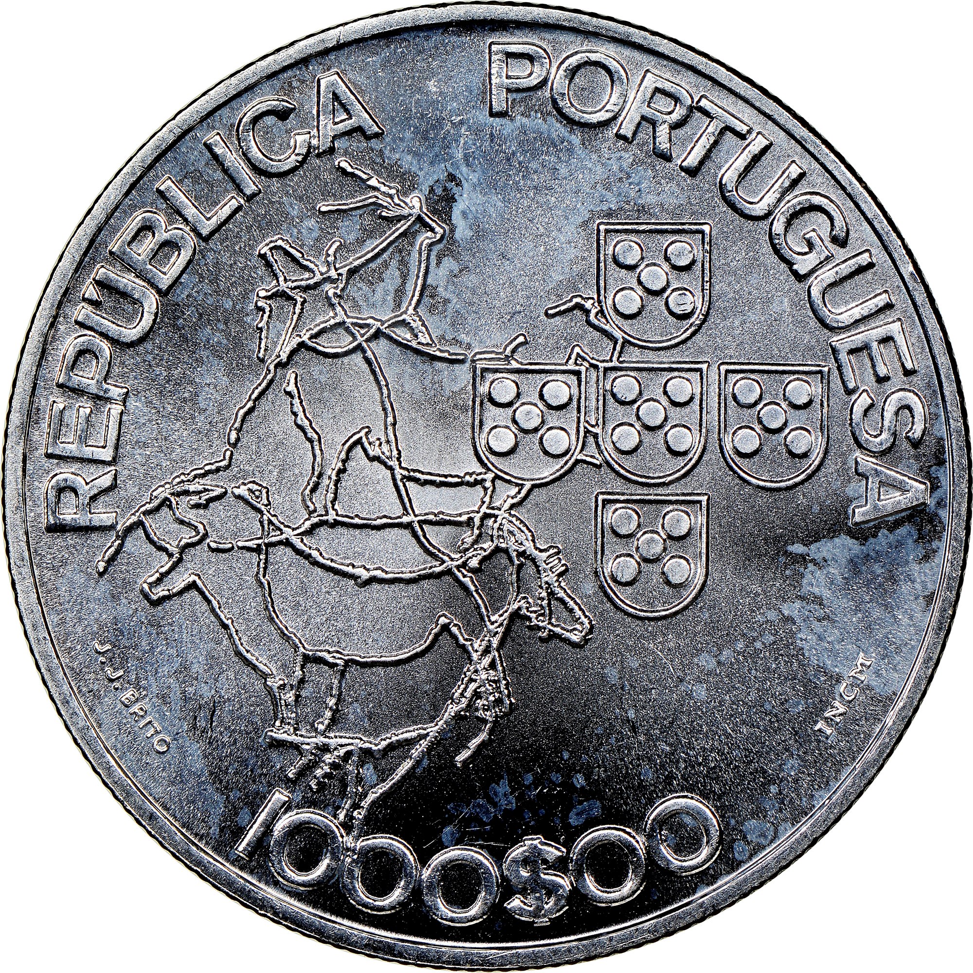 Portugal 1000 Escudos KM 724 Prices & Values | NGC