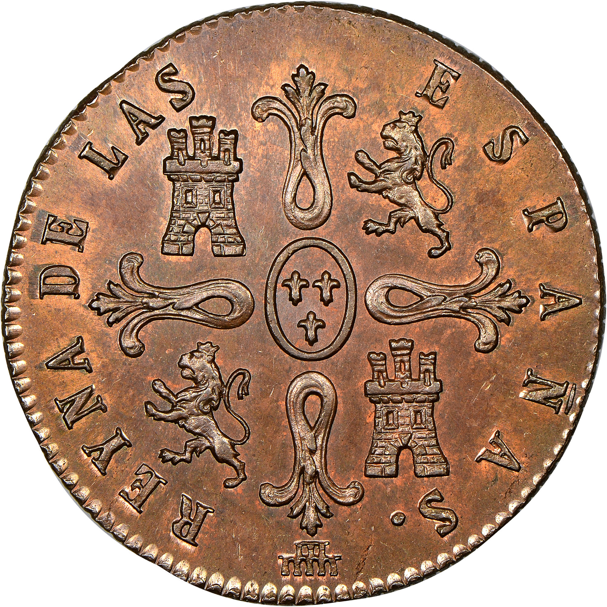 Spain 8 Maravedis KM 531.3 Prices & Values | NGC