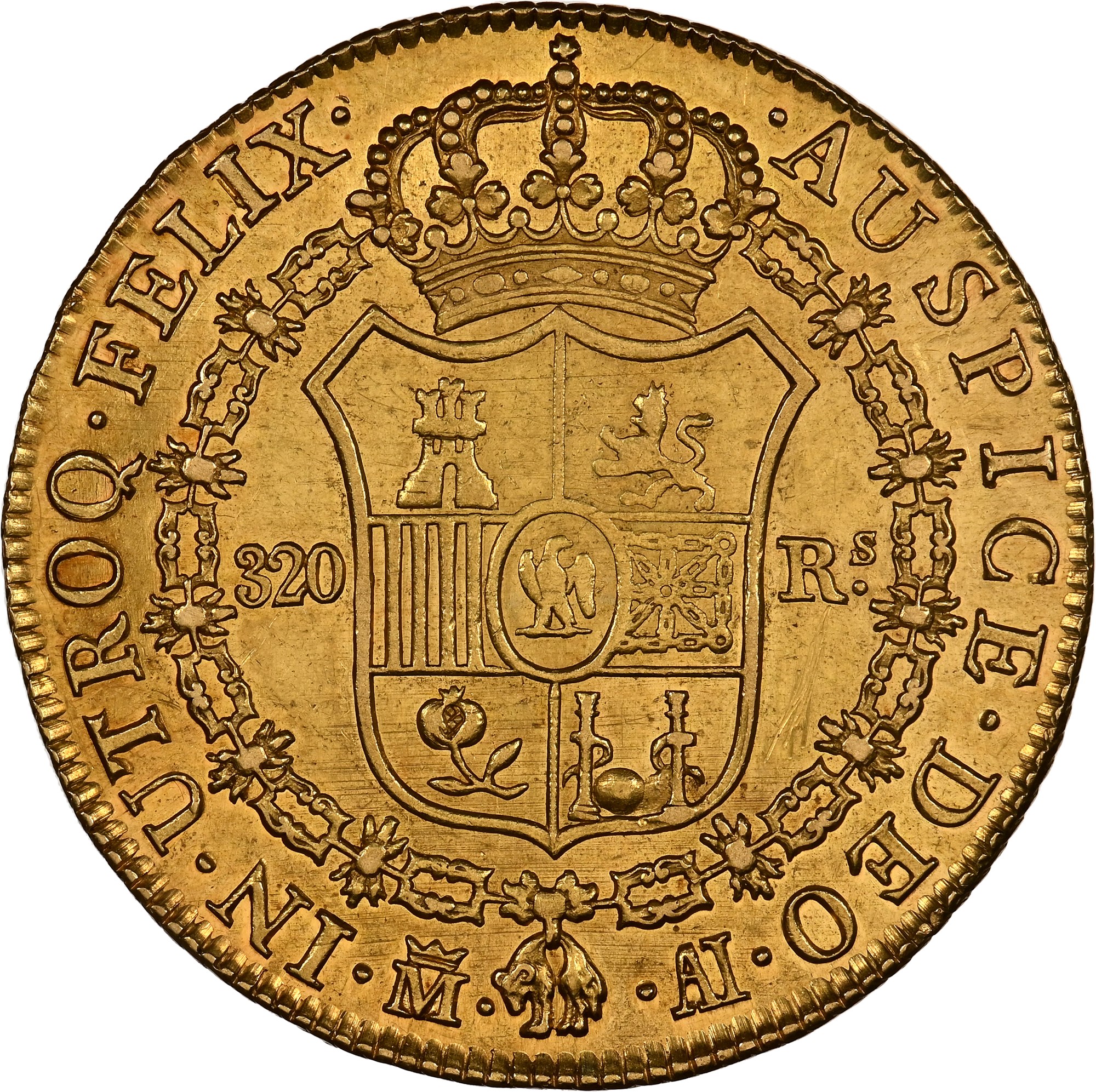 Spain 320 Reales KM 545 Prices & Values | NGC