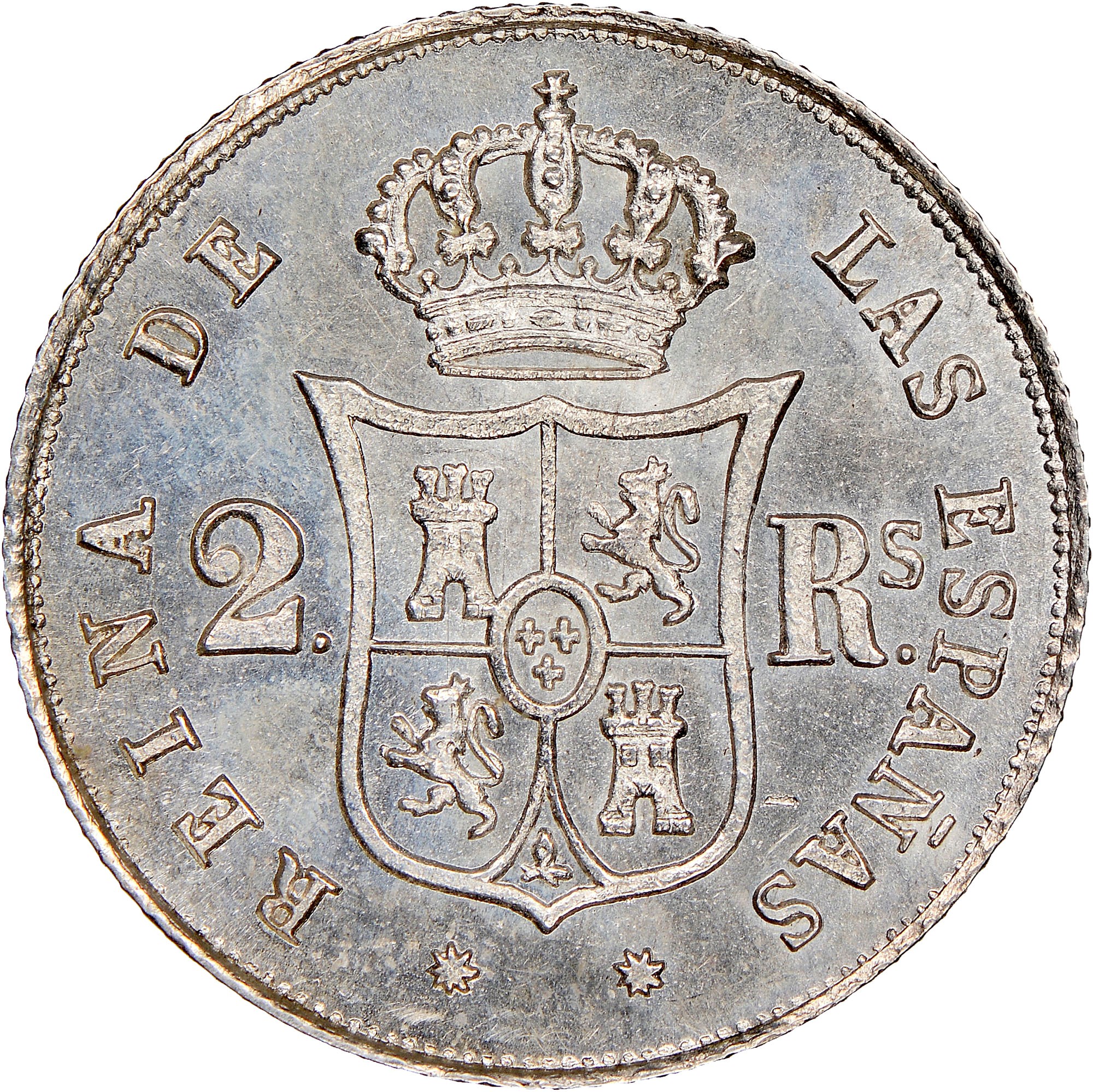 Spain 2 Reales KM 599.1 Prices & Values | NGC