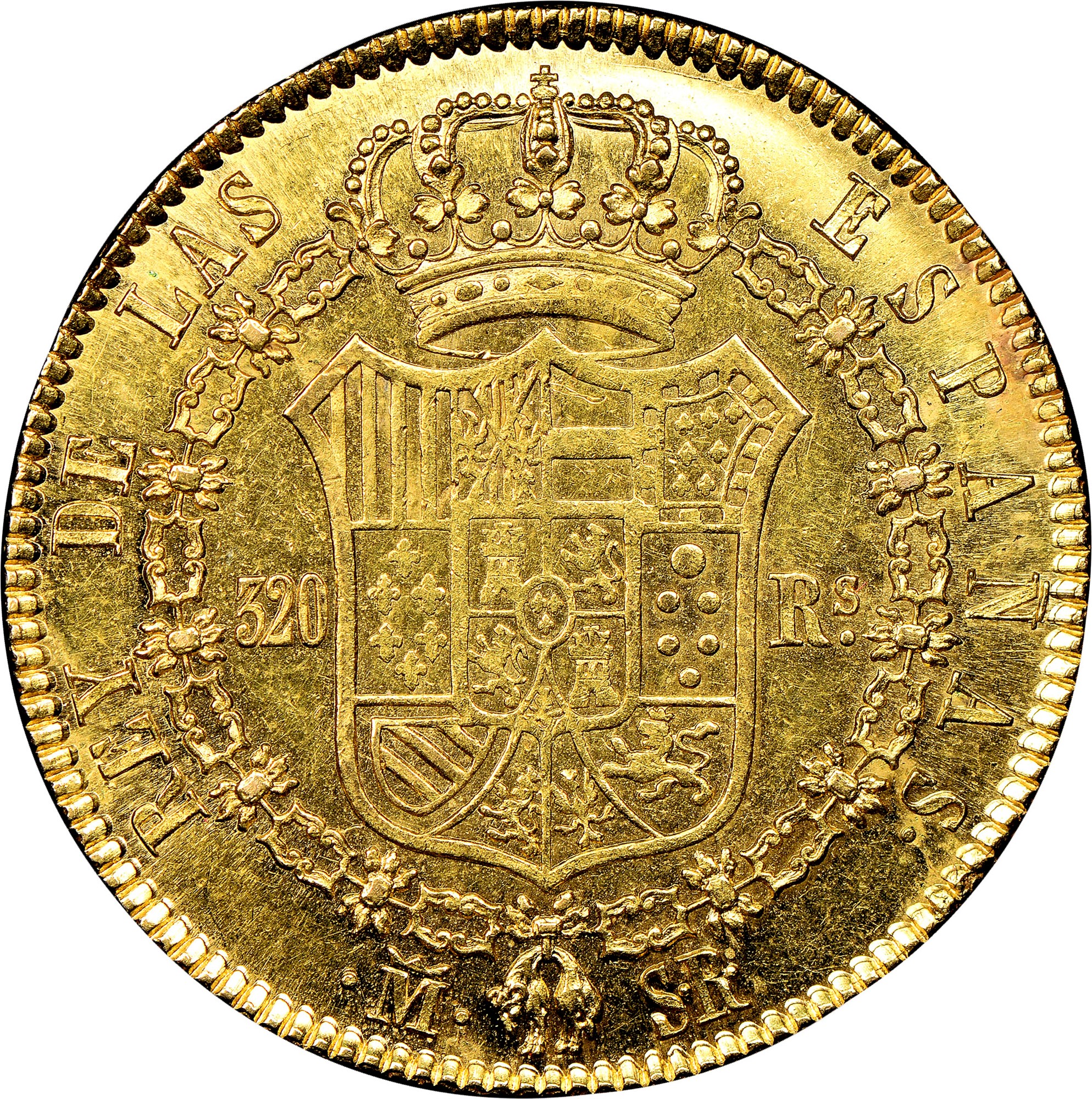Spain 320 Reales KM 566 Prices & Values | NGC