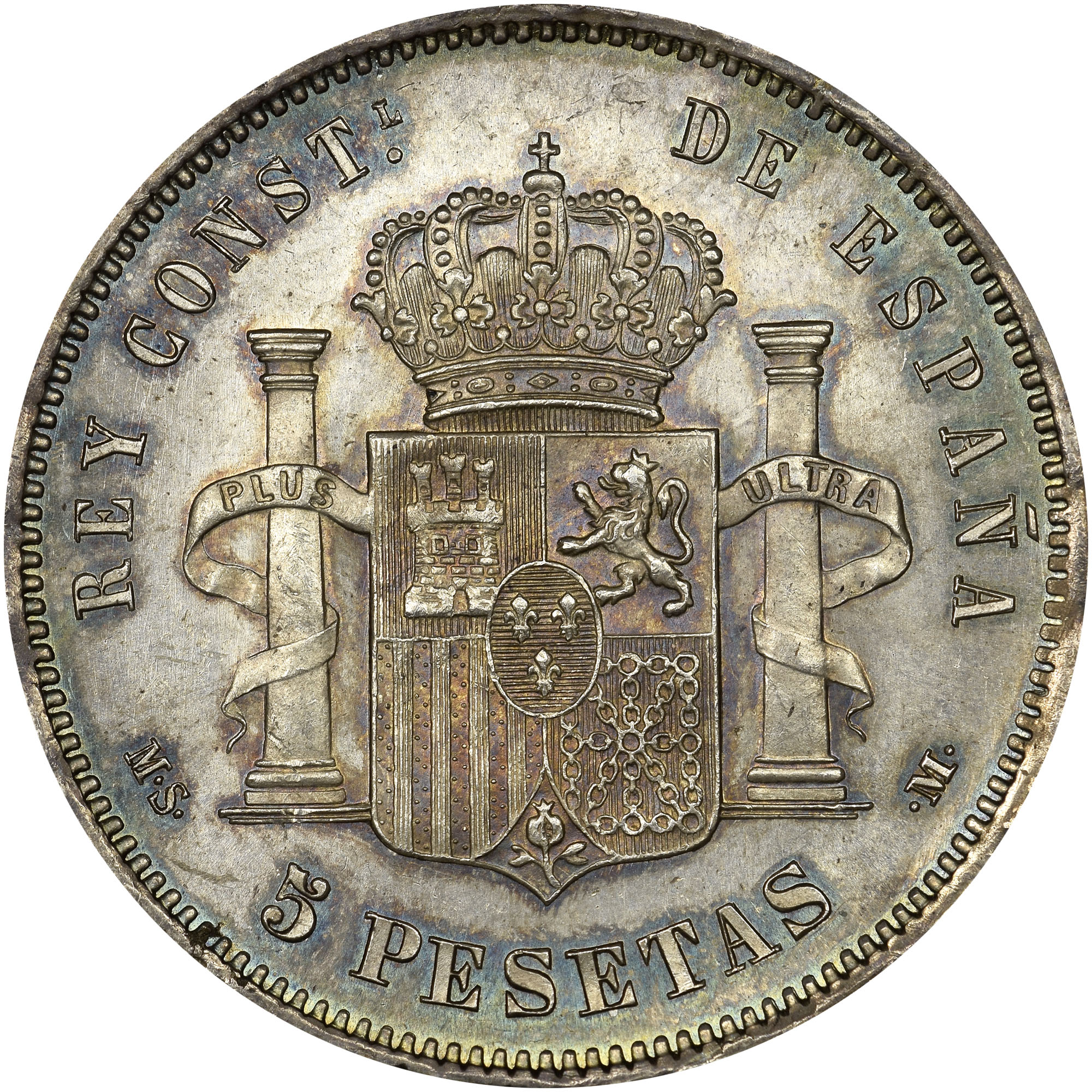 Spain 5 Pesetas KM 688 Prices & Values | NGC