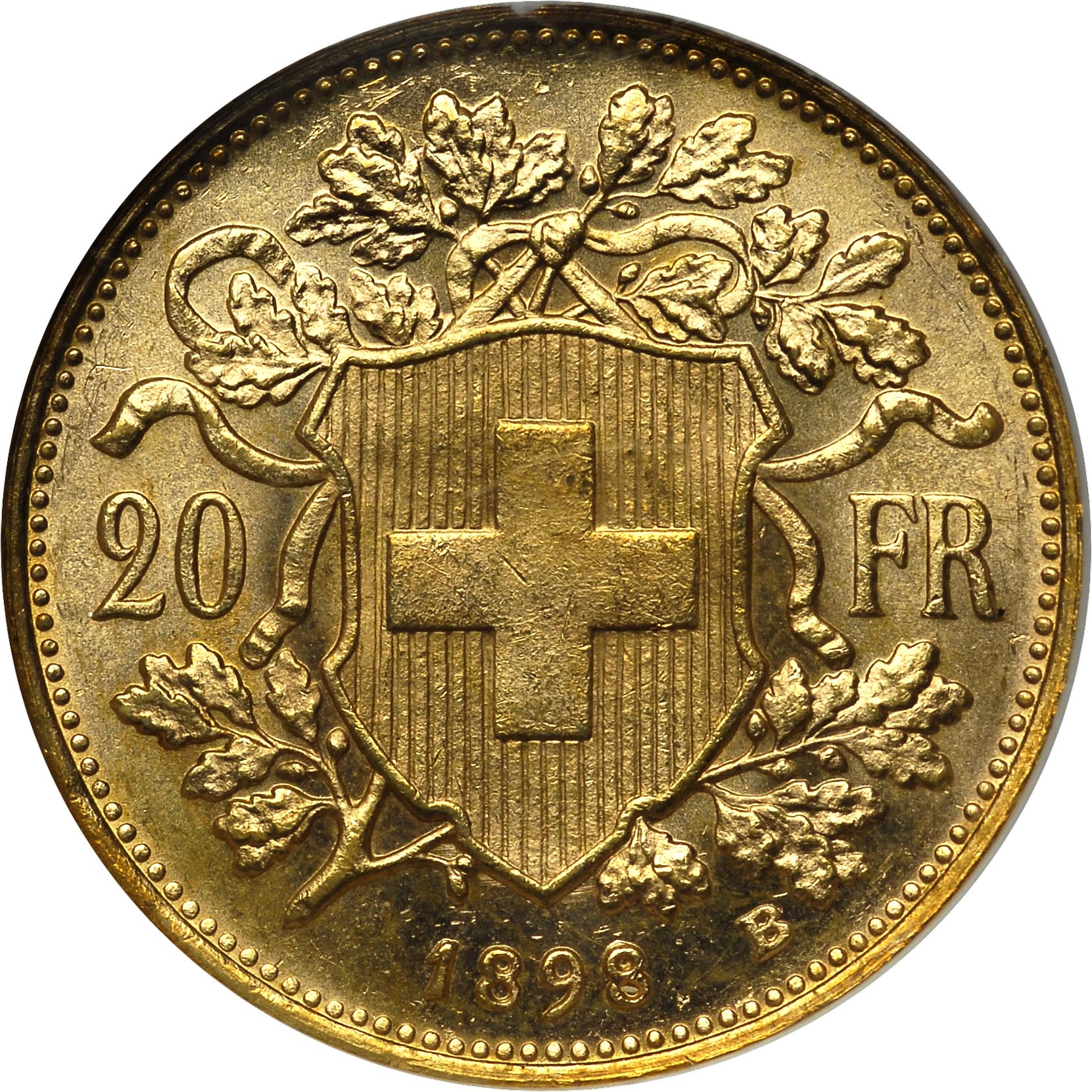 Switzerland 20 Francs KM 35.1 Prices & Values | NGC