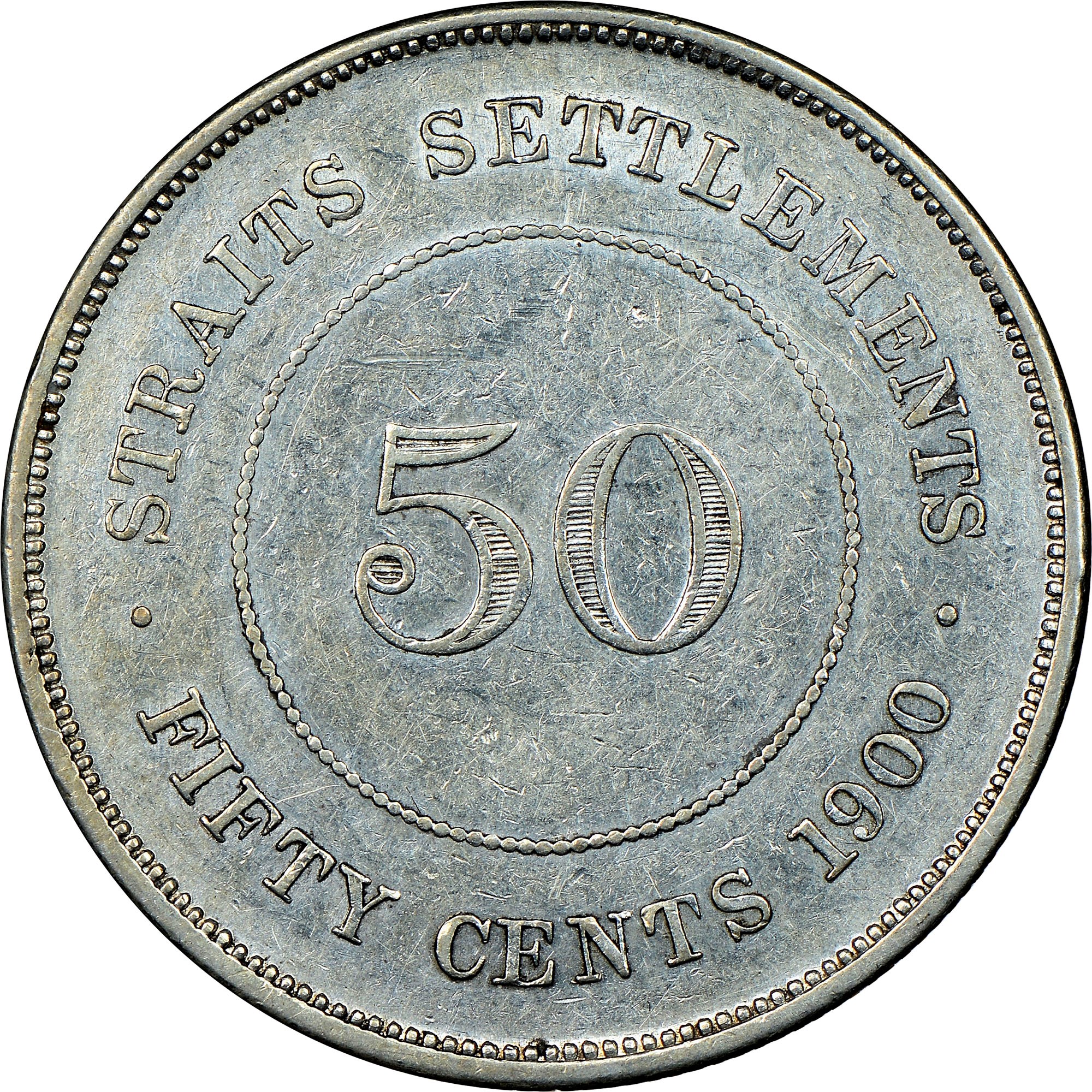 Straits Settlements 50 Cents KM 13 Prices & Values | NGC