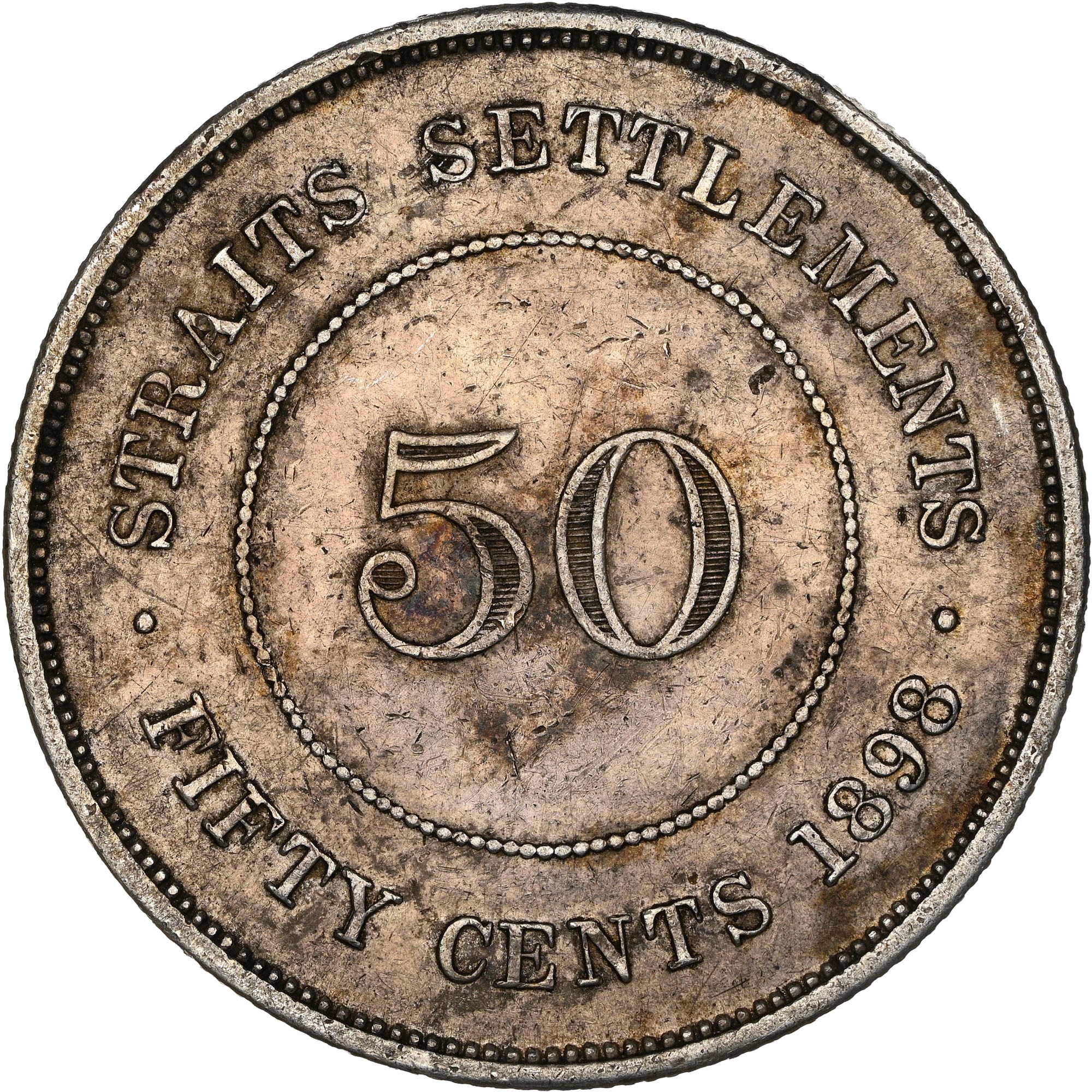 Straits Settlements 50 Cents KM 13 Prices & Values | NGC