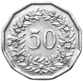 Switzerland 50 Rappen KM Pn55 Prices & Values | NGC