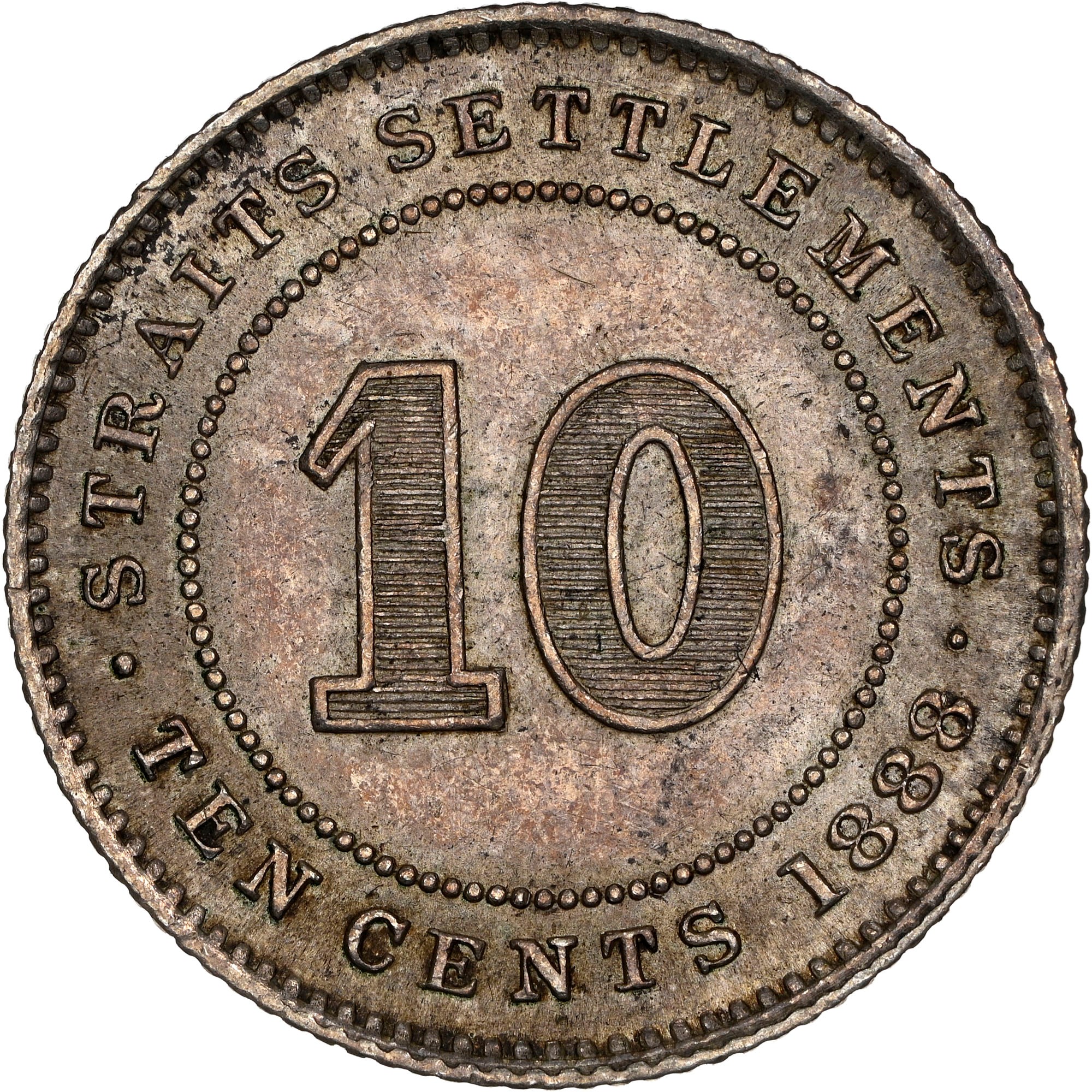 Straits Settlements 10 Cents KM 11 Prices & Values | NGC