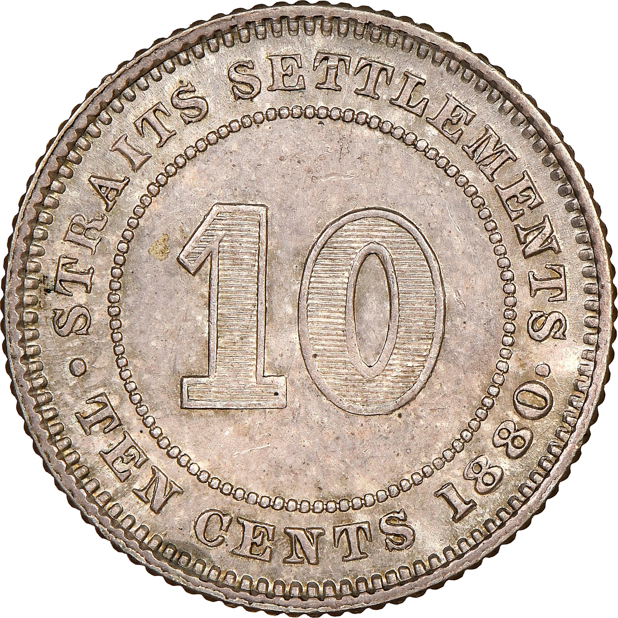 Straits Settlements 10 Cents KM 11 Prices & Values | NGC
