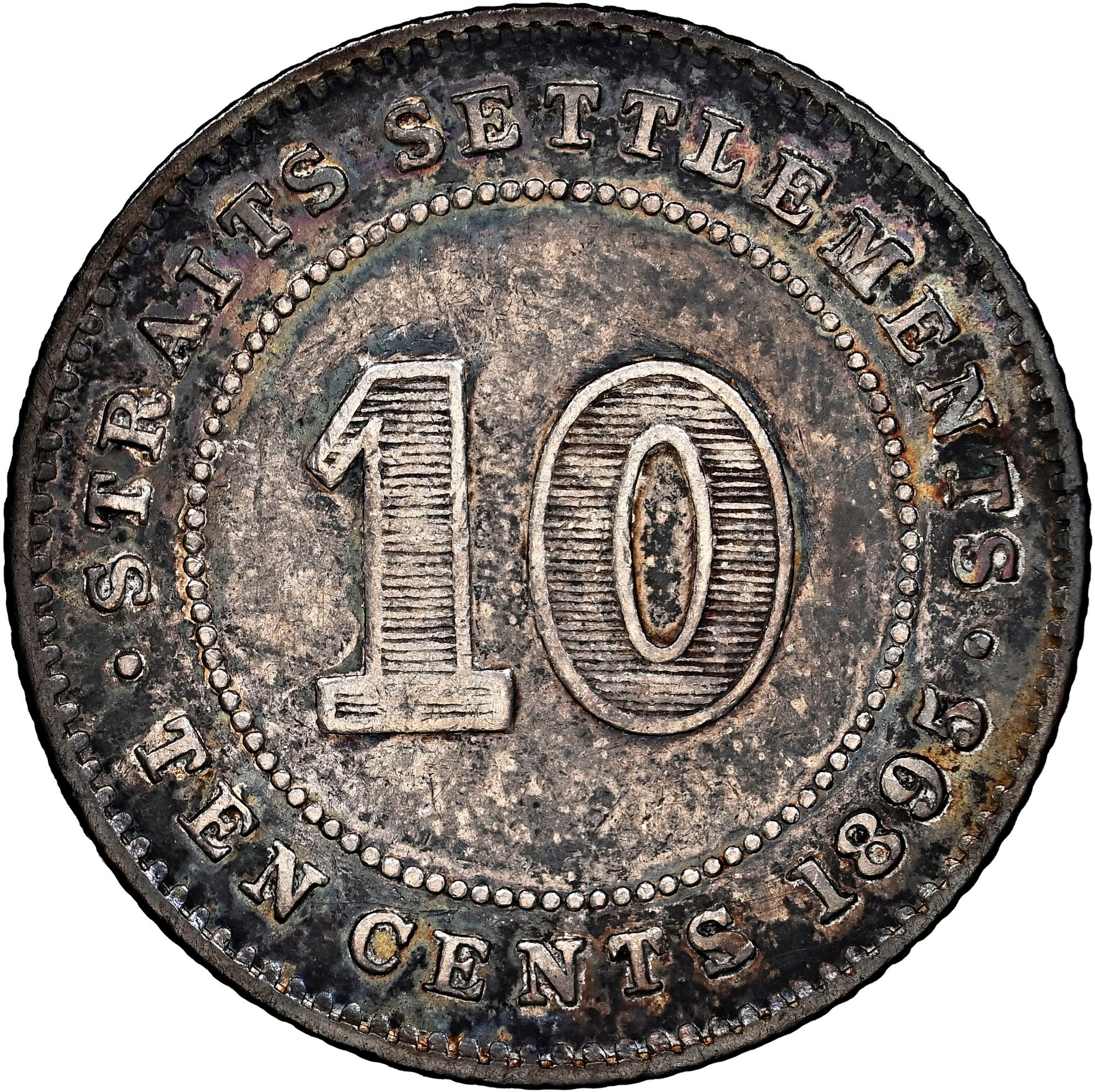 Straits Settlements 10 Cents KM 11 Prices & Values | NGC