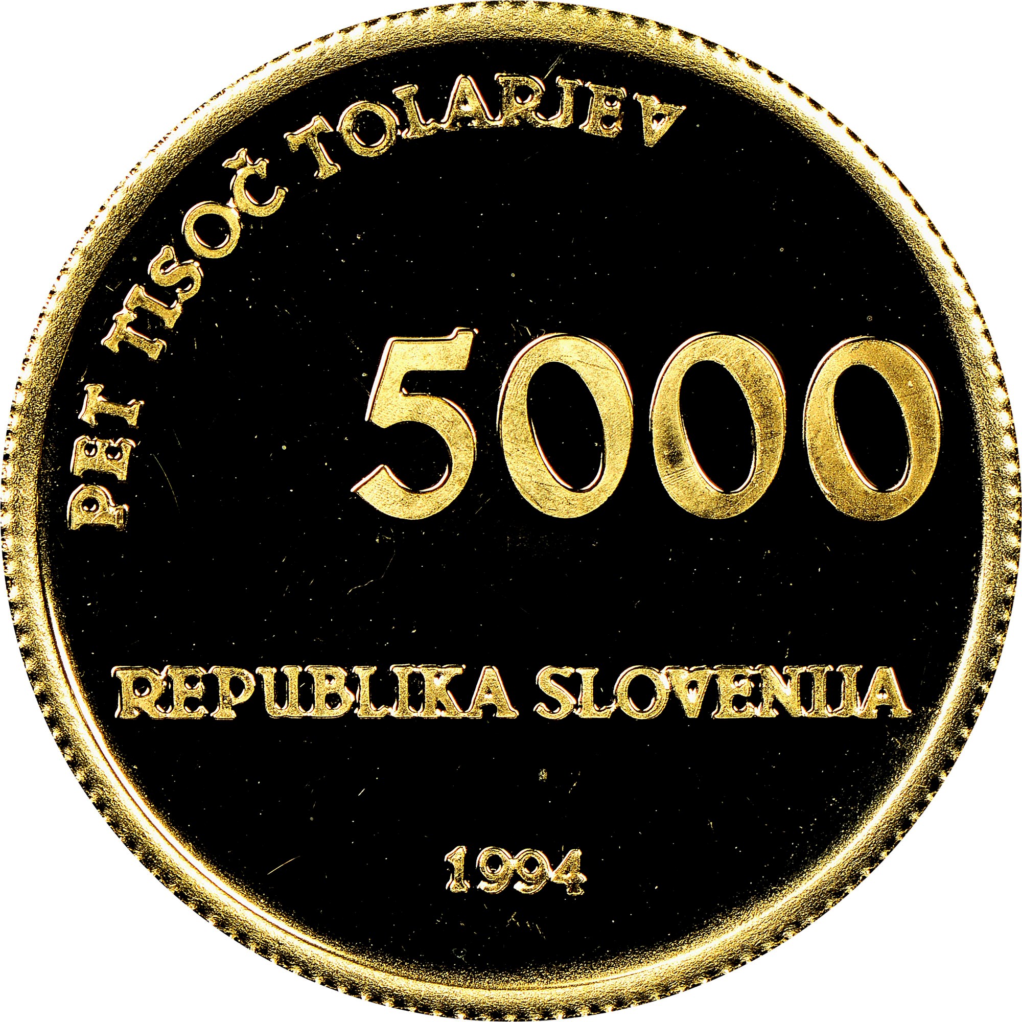 Slovenia 5000 Tolarjev KM 20 Prices & Values | NGC