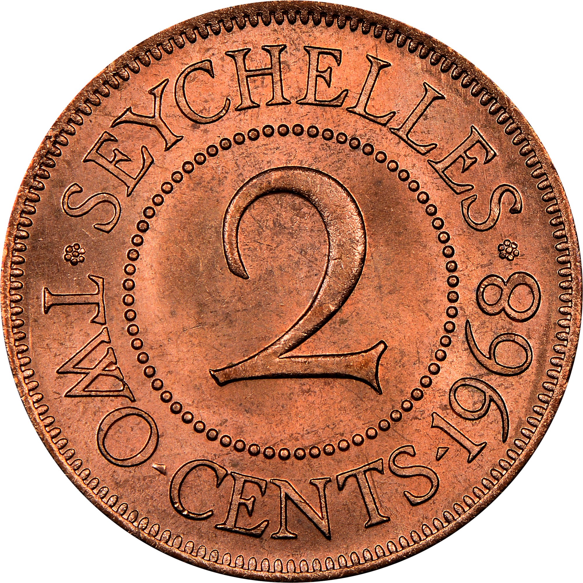 Seychelles 2 Cents KM 15 Prices & Values | NGC