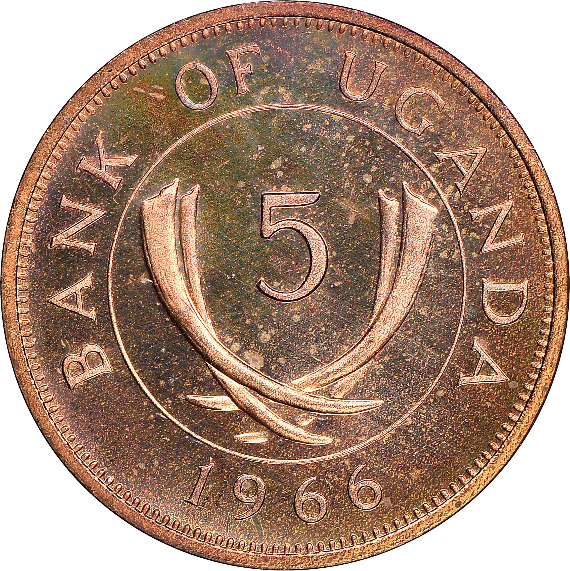 Uganda 5 Cents KM 1 Prices & Values | NGC