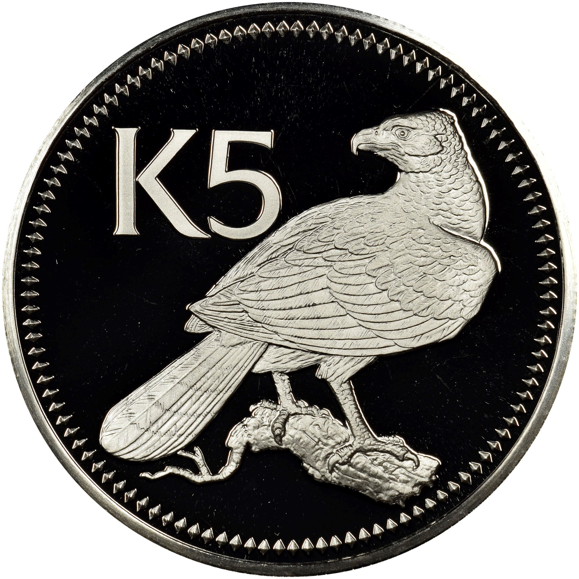 Papua New Guinea 5 Kina KM 7 Prices & Values | NGC