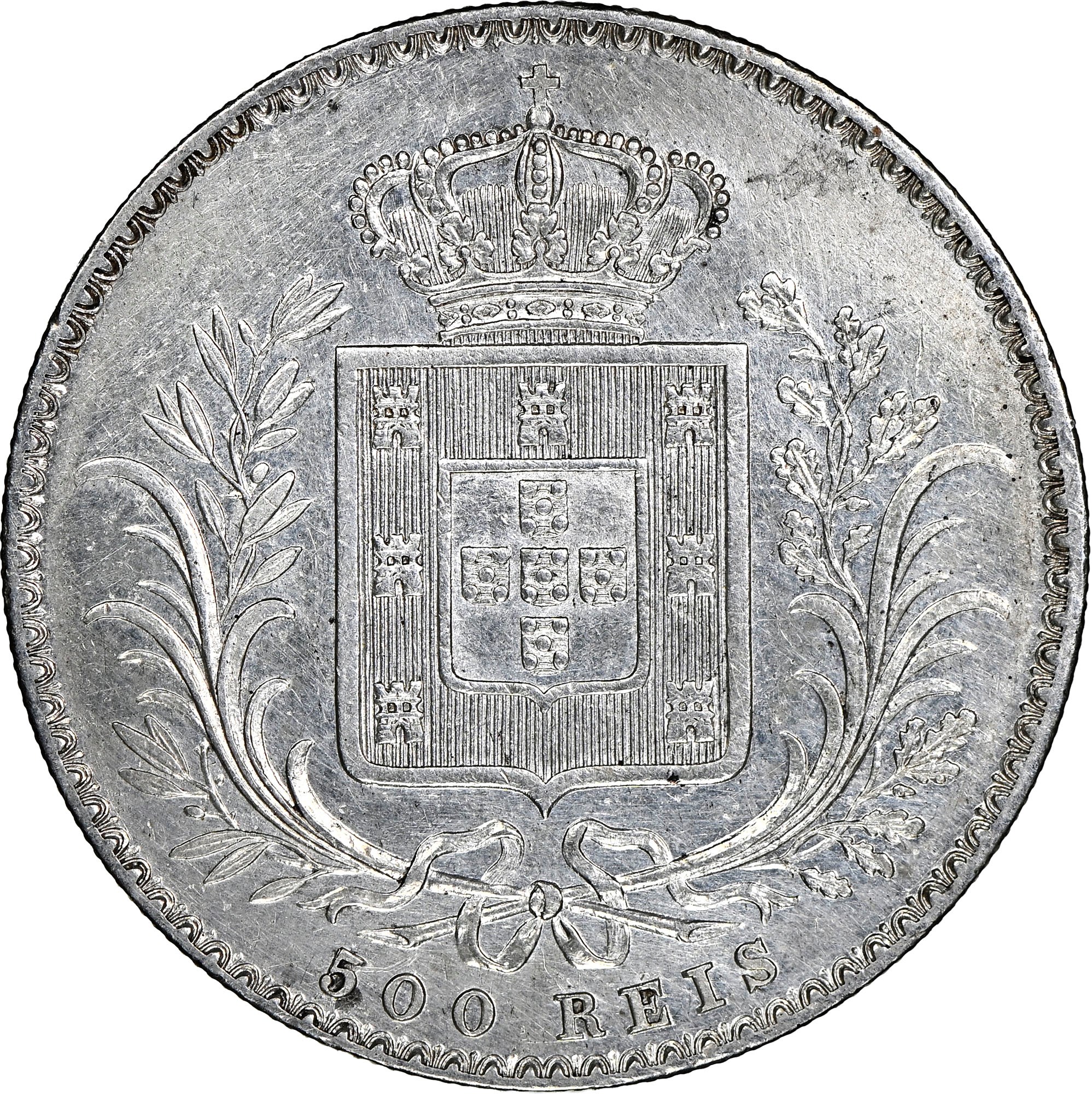 Portugal 500 Reis KM 509 Prices & Values | NGC