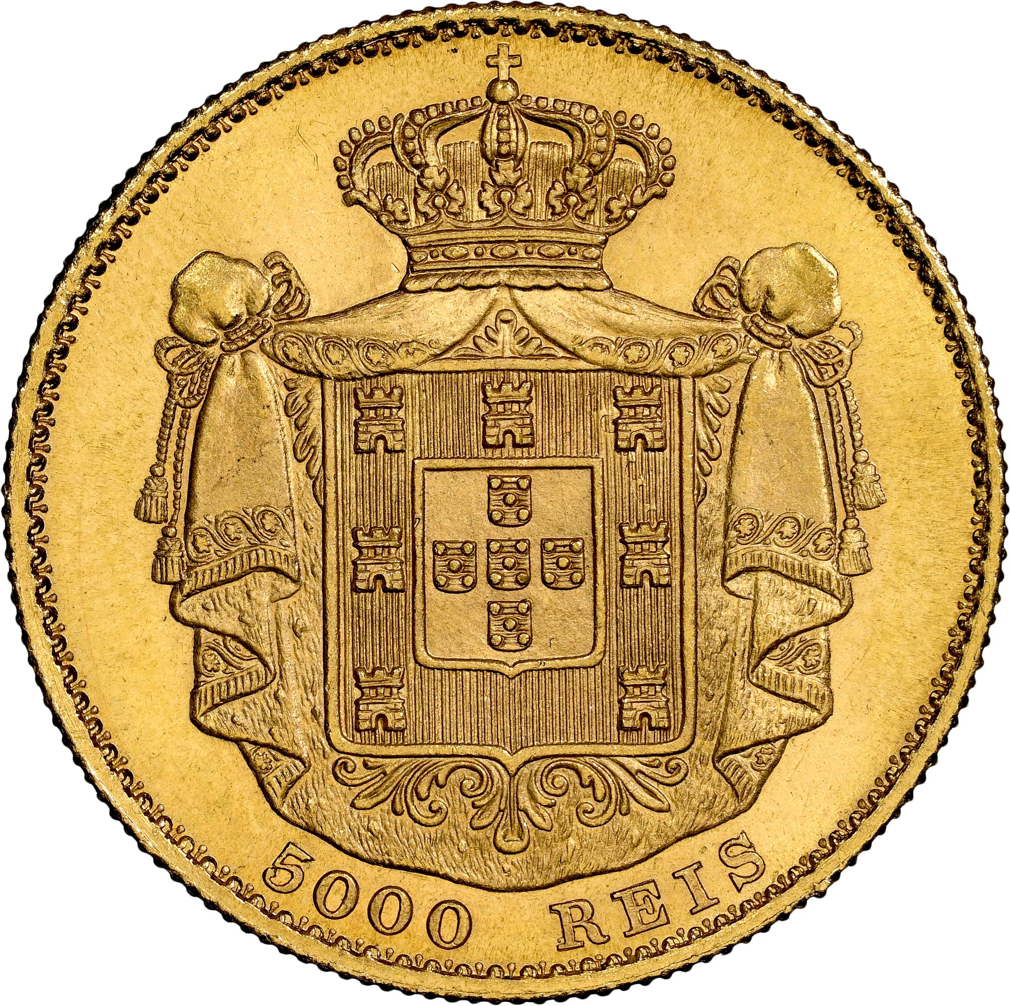 Portugal 5000 Reis KM 516 Prices & Values | NGC
