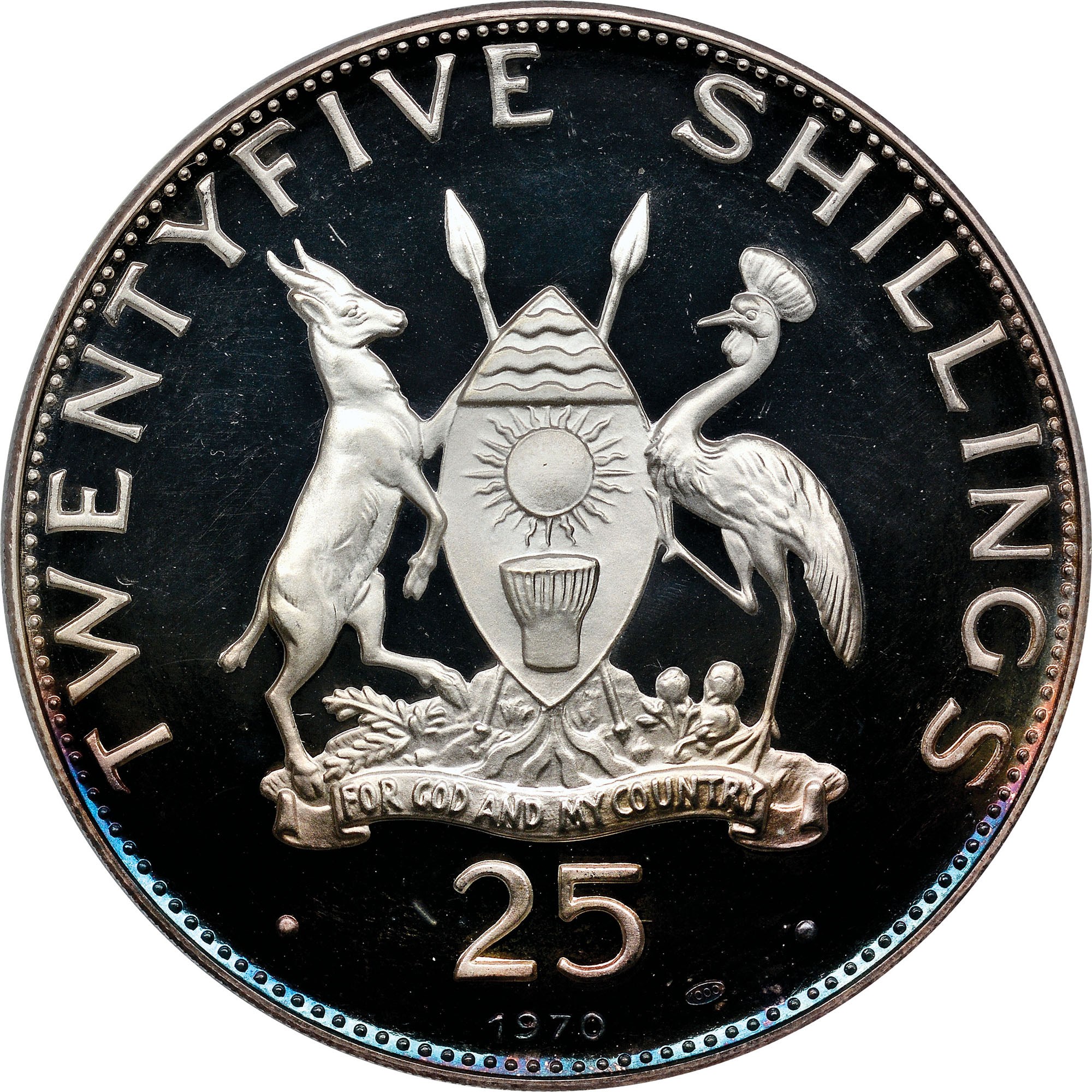 Uganda 25 Shillings KM 12 Prices & Values | NGC