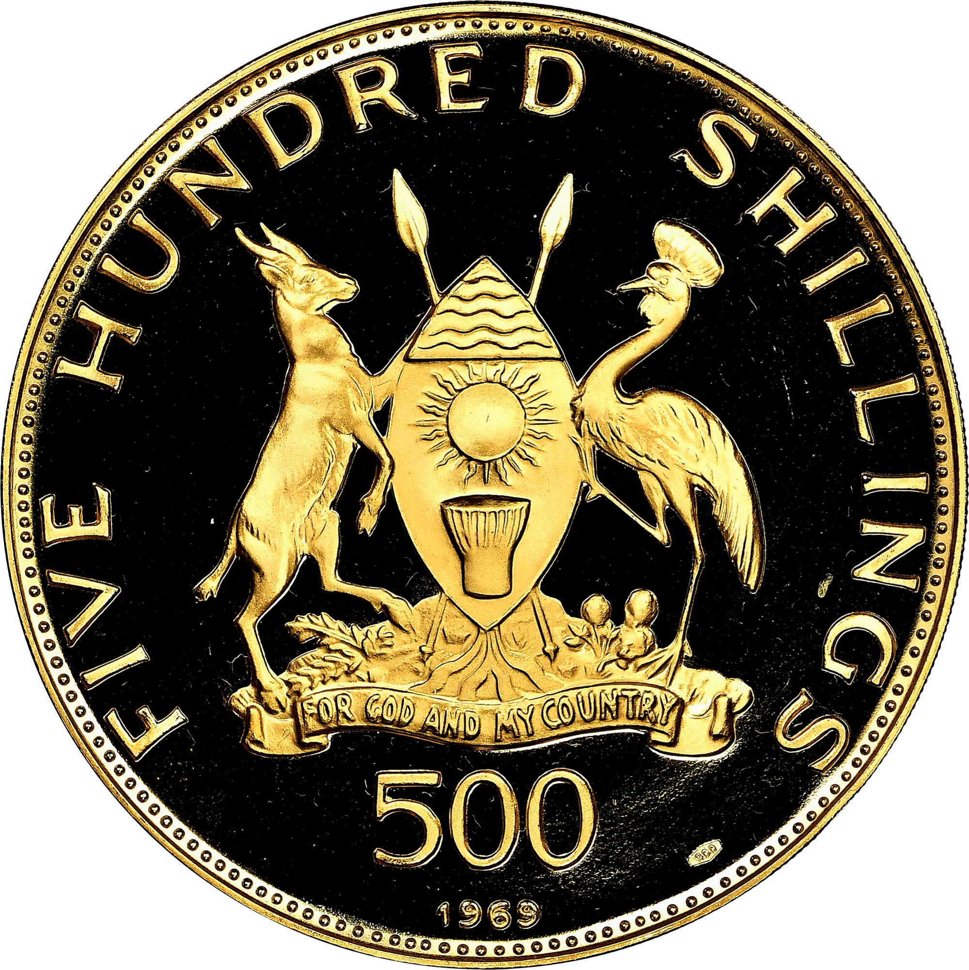 Uganda 500 Shillings KM 16 Prices & Values | NGC