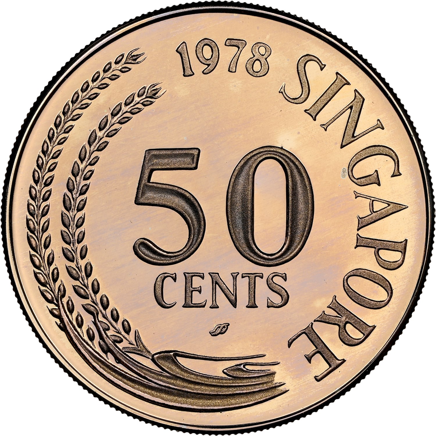 Singapore 50 Cents KM 5 Prices & Values | NGC