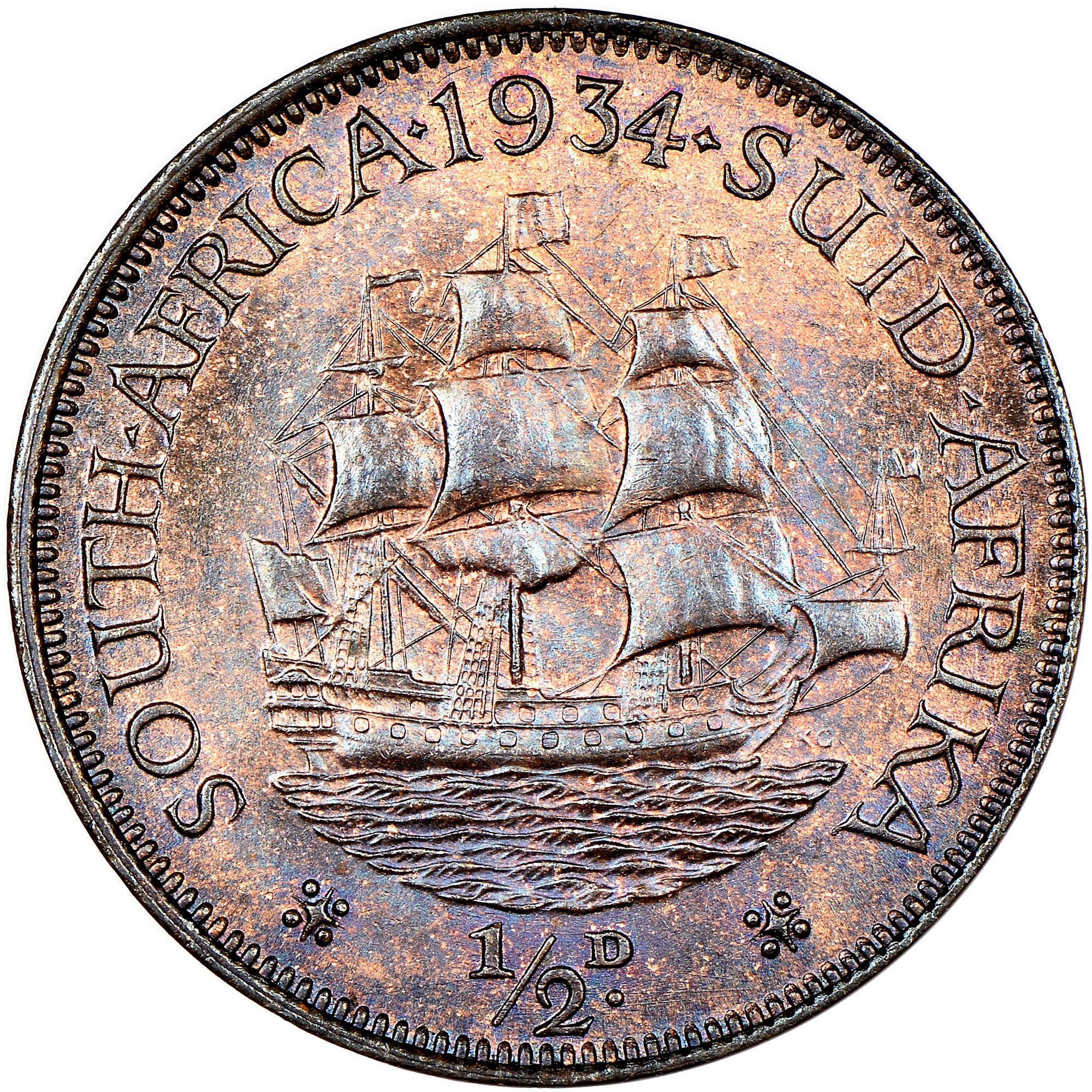 South Africa 1 2 Penny KM 13 3 Prices Values NGC South Africa 1 2 Penny KM 13 3 Prices Values NGC