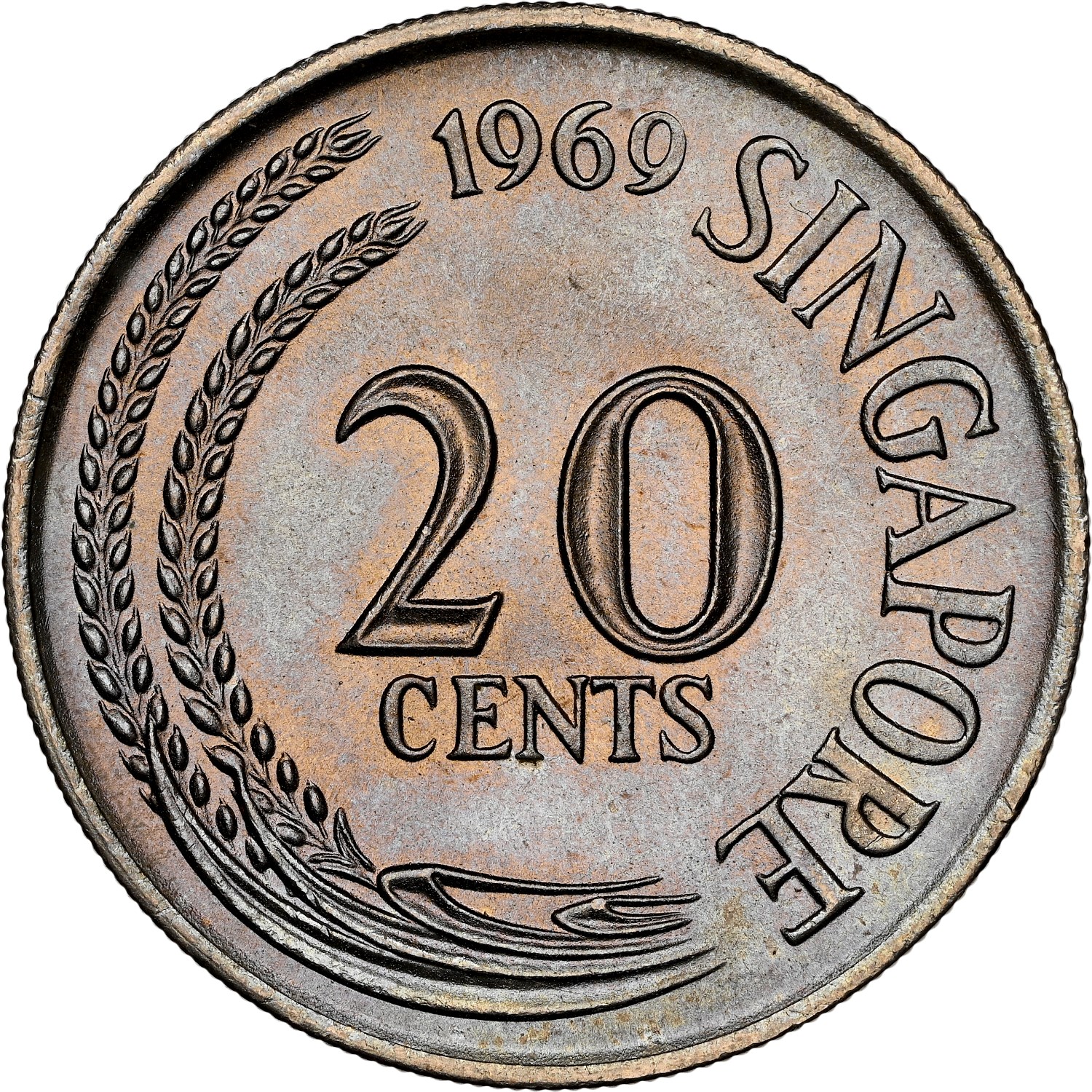 Singapore 20 Cents KM 4 Prices & Values | NGC