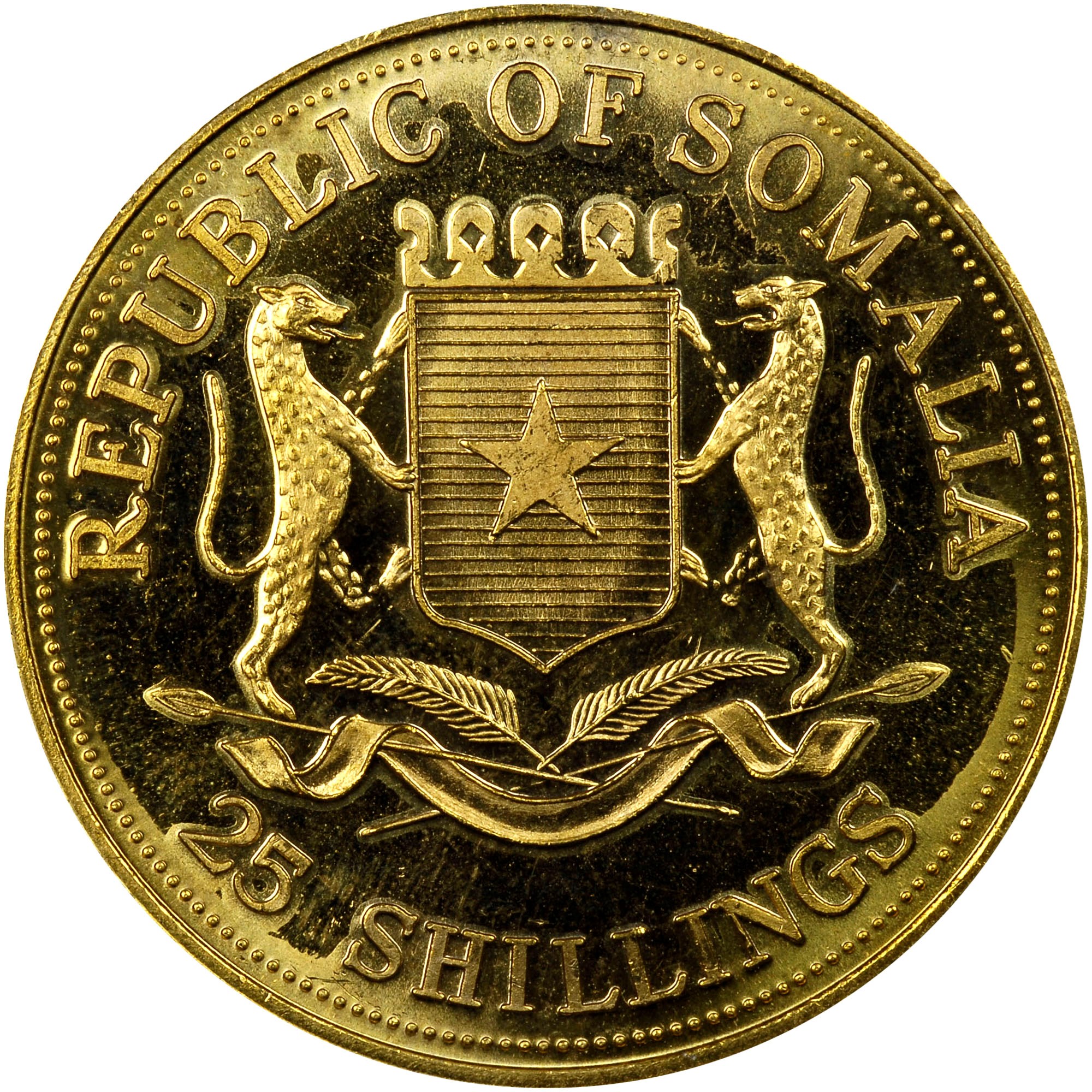 Somalia 25 Shillings KM 72 Prices & Values | NGC