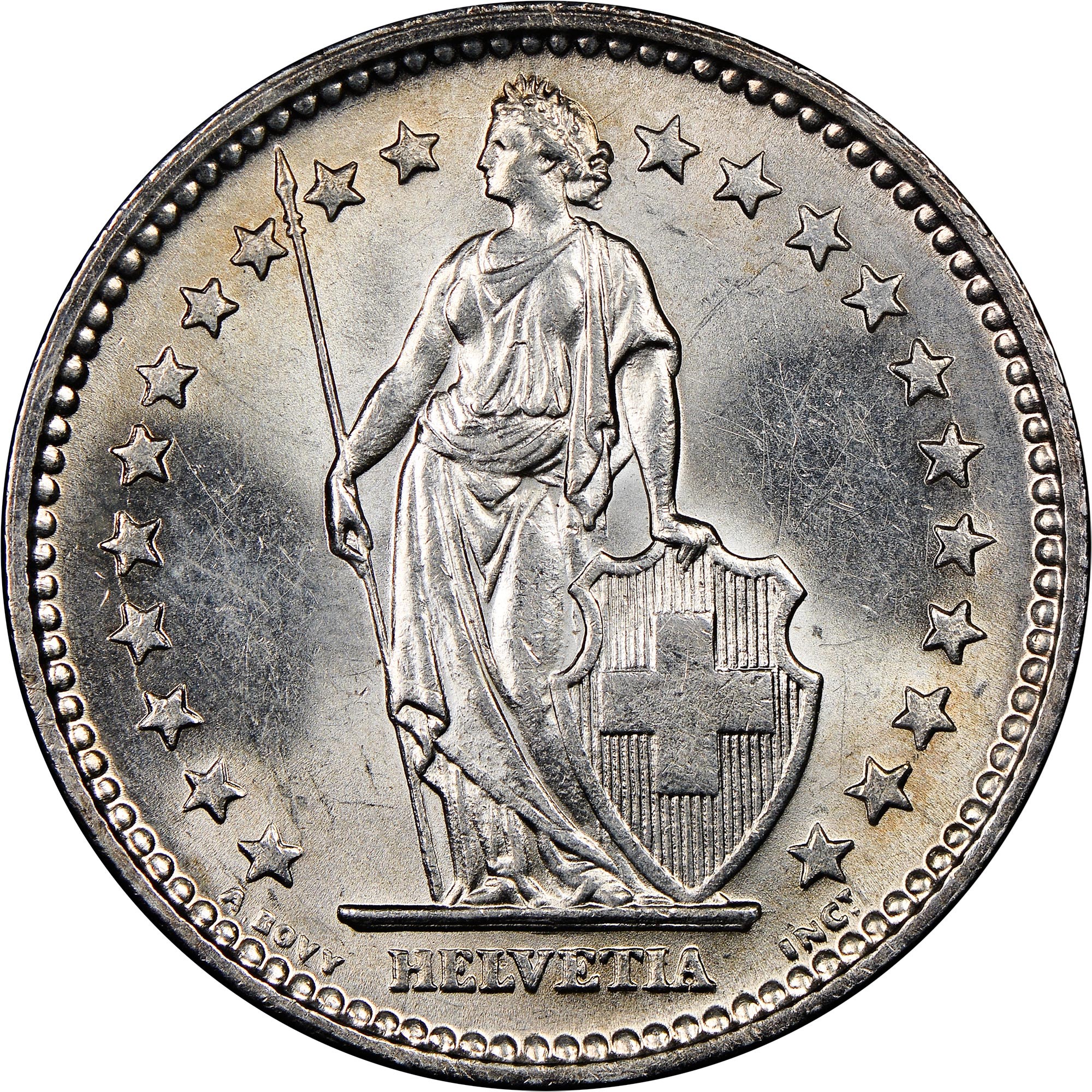 Switzerland 2 Francs KM 21 Prices & Values | NGC