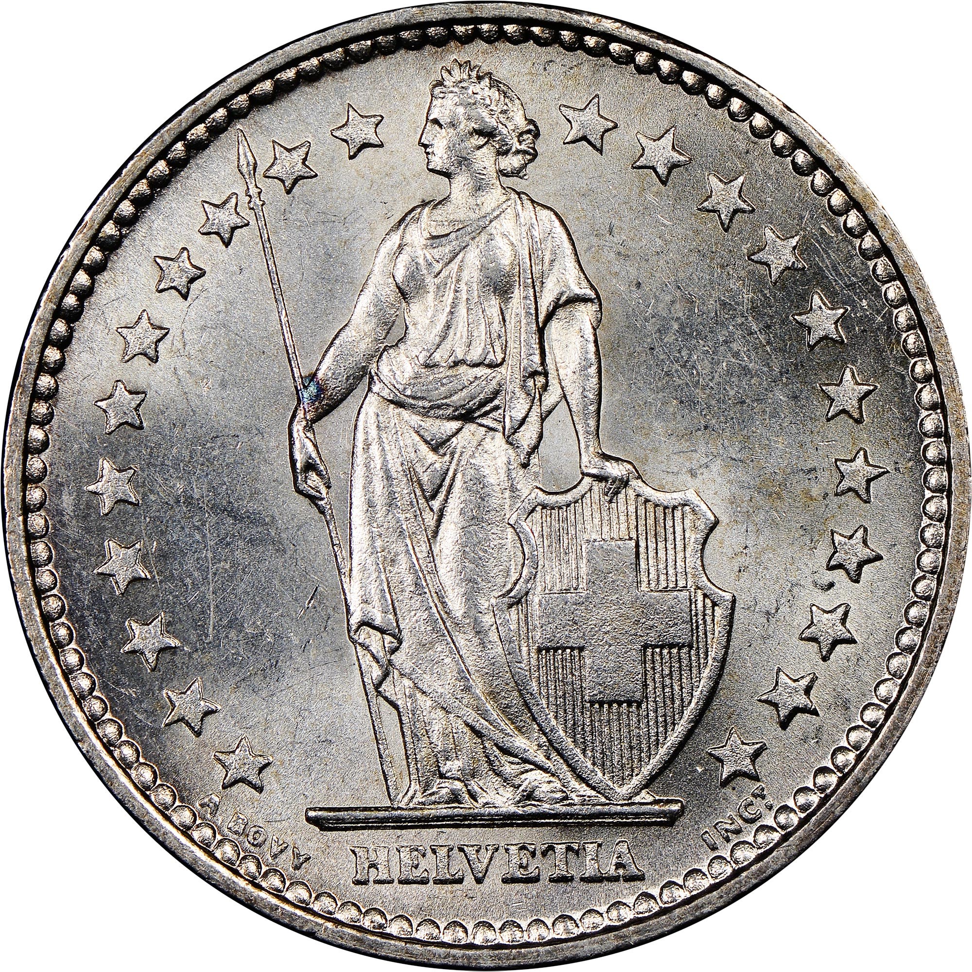 Switzerland 2 Francs KM 21 Prices & Values | NGC