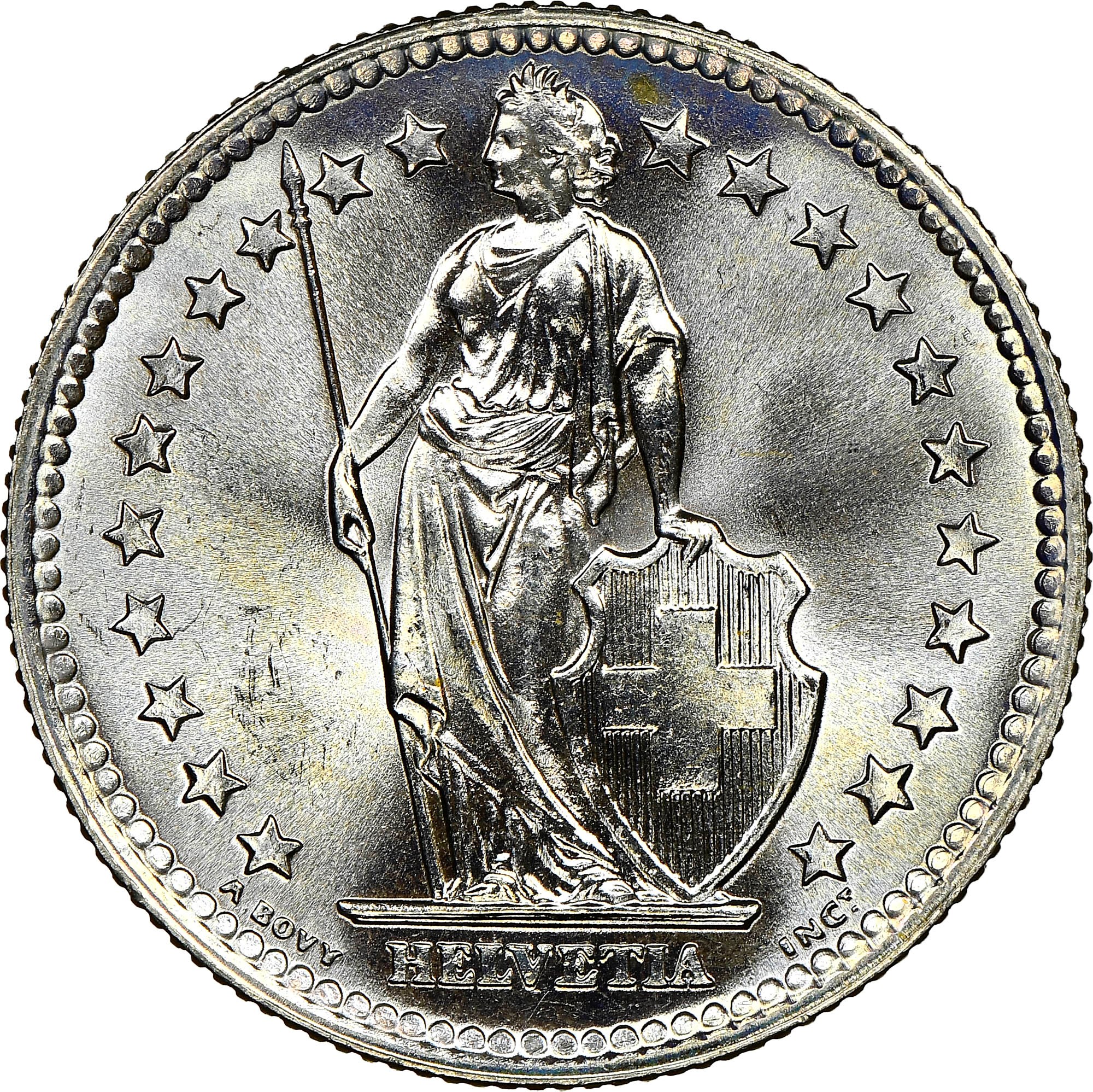 Switzerland 2 Francs KM 21 Prices & Values | NGC