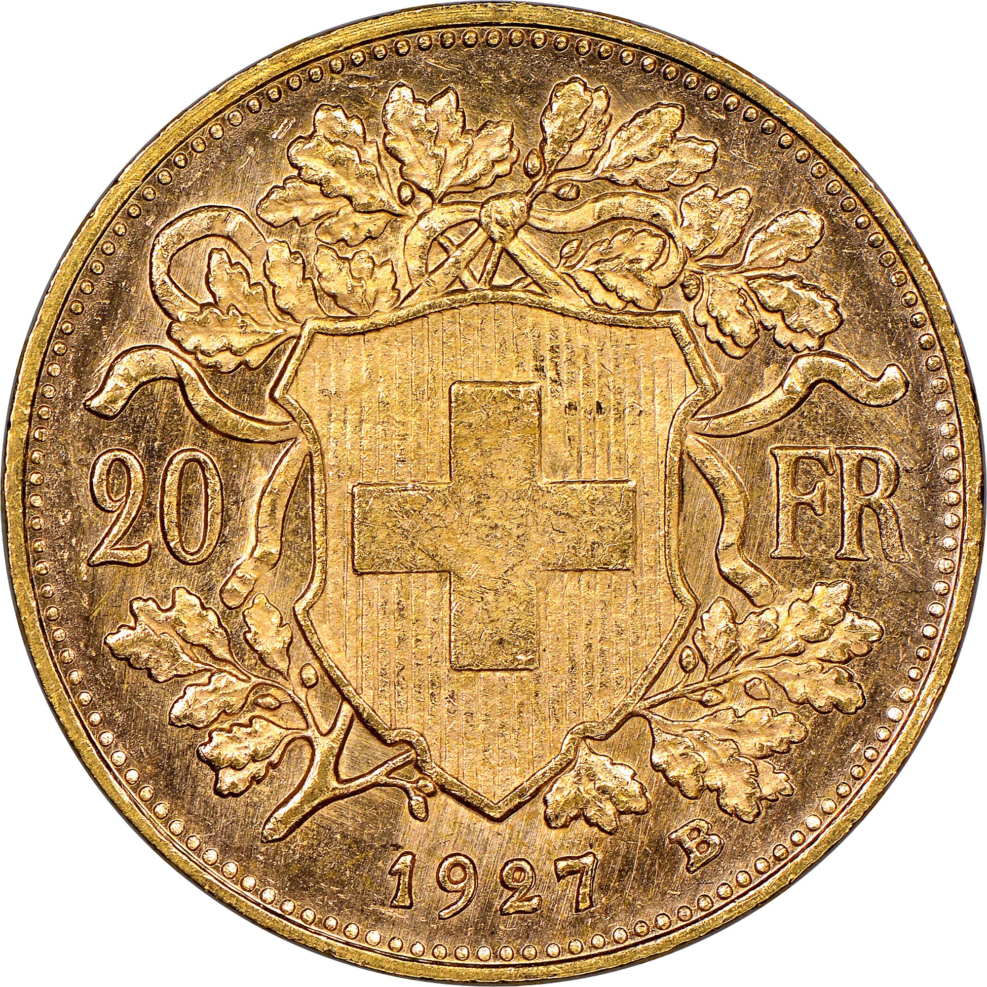 Switzerland 20 Francs KM 35.1 Prices & Values | NGC