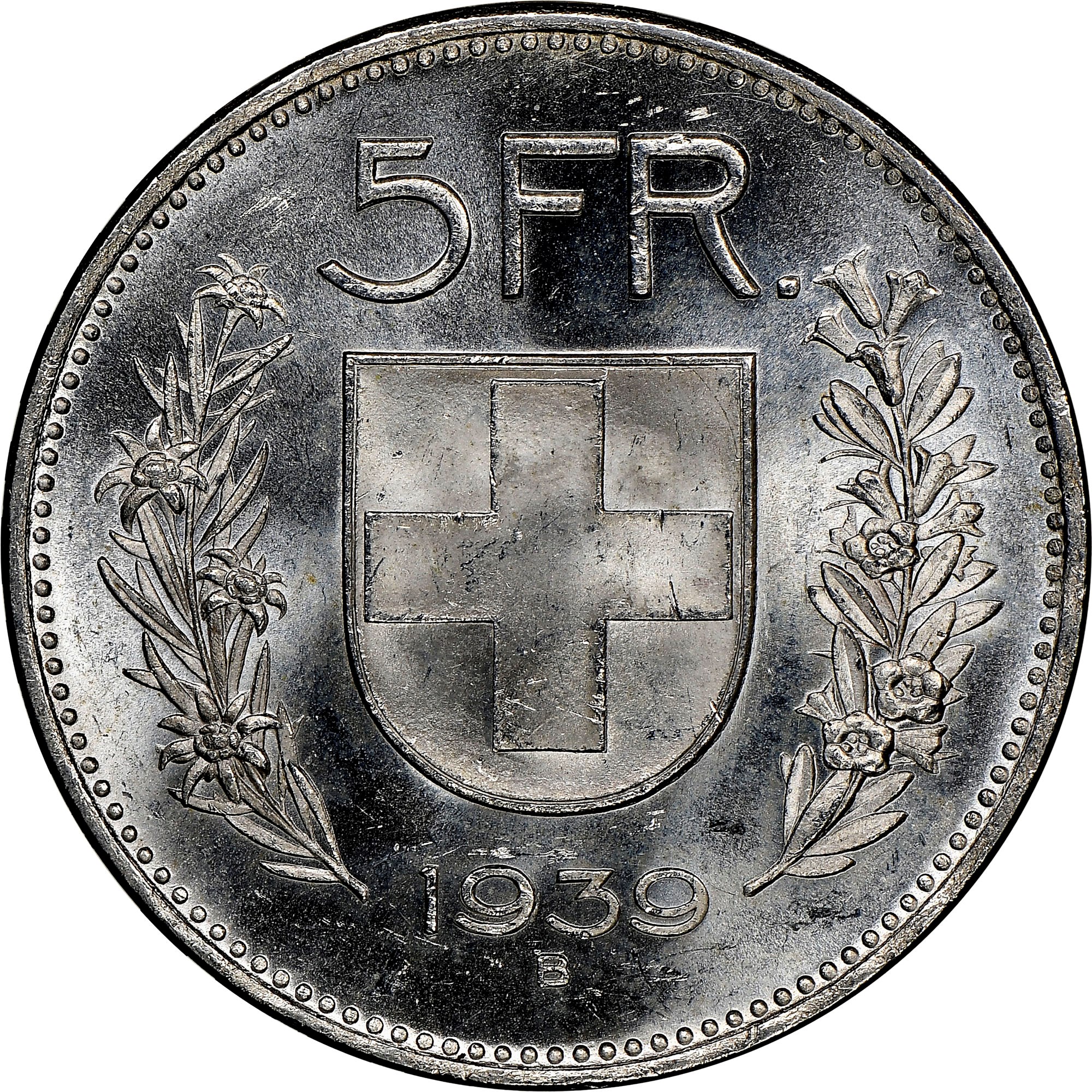 Switzerland 5 Francs KM 40 Prices & Values | NGC