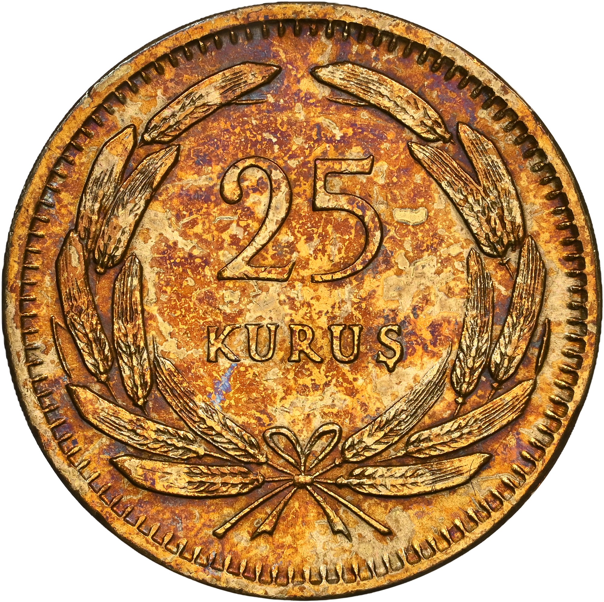 Turkey 25 Kurus KM 886 Prices & Values | NGC