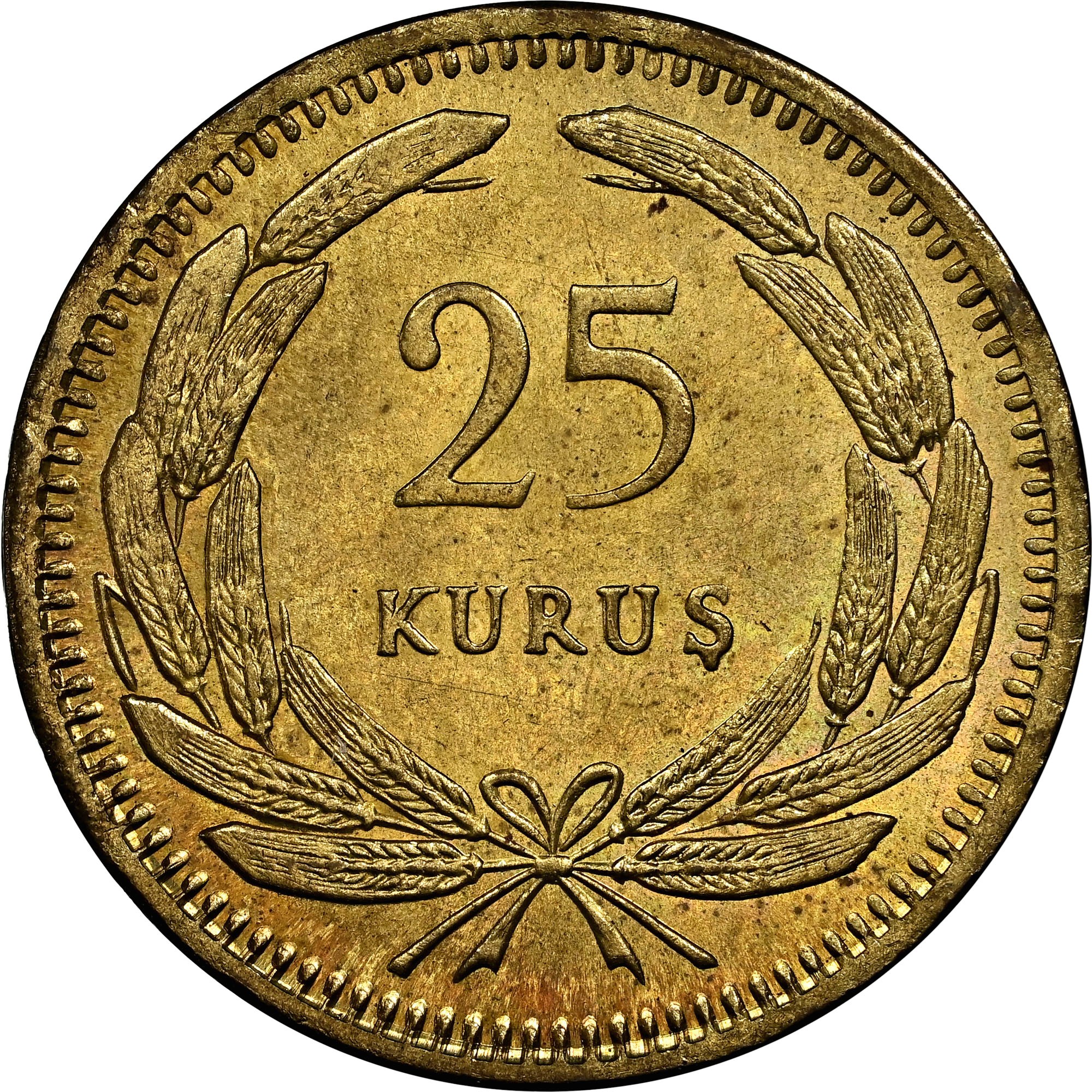 Turkey 25 Kurus KM 886 Prices & Values | NGC