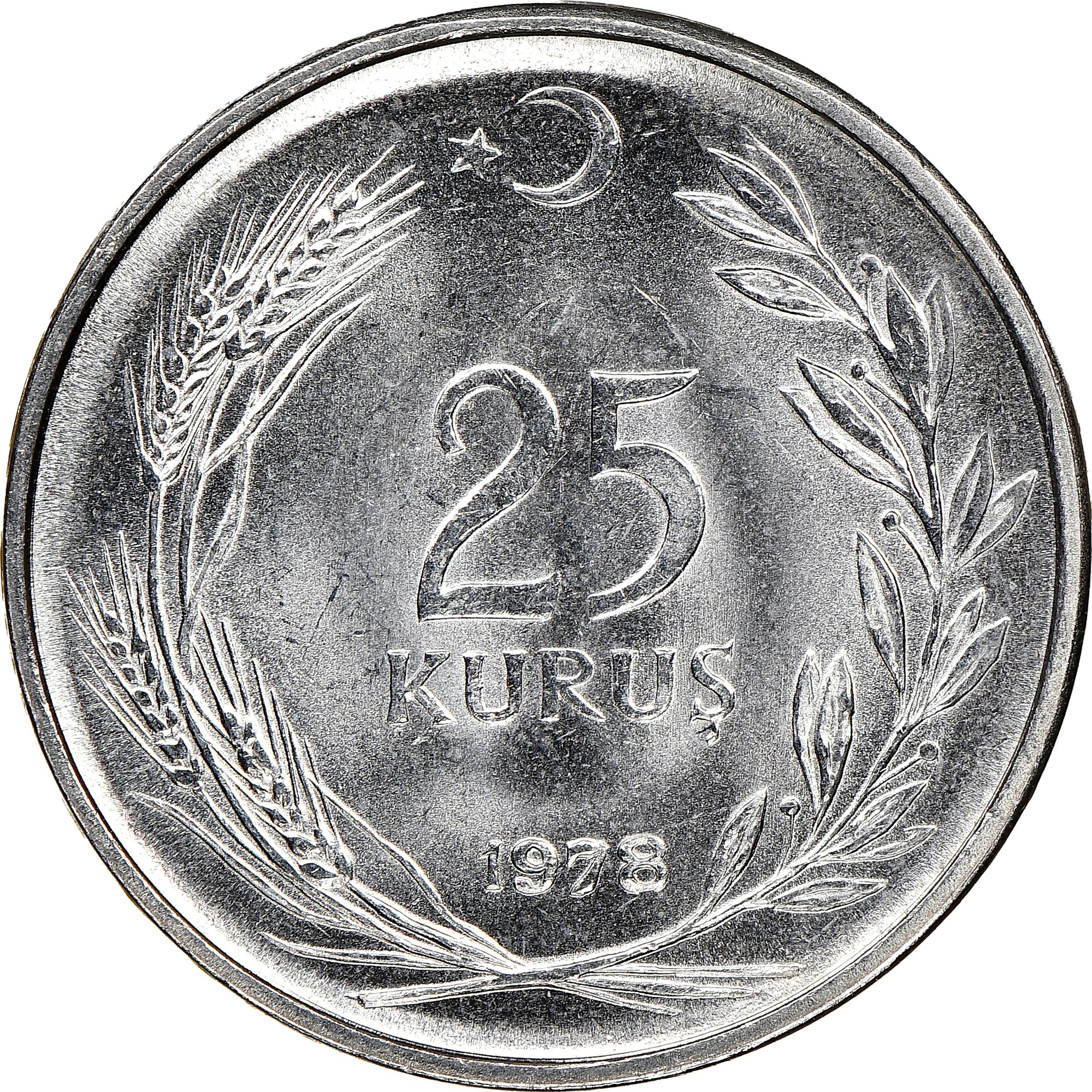 Turkey 25 Kurus KM 892.3 Prices & Values | NGC