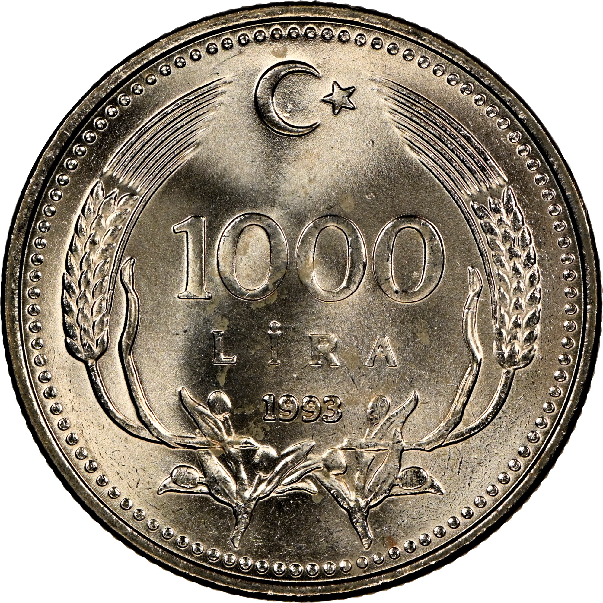 Turkey 1000 Lira KM 997 Prices & Values | NGC